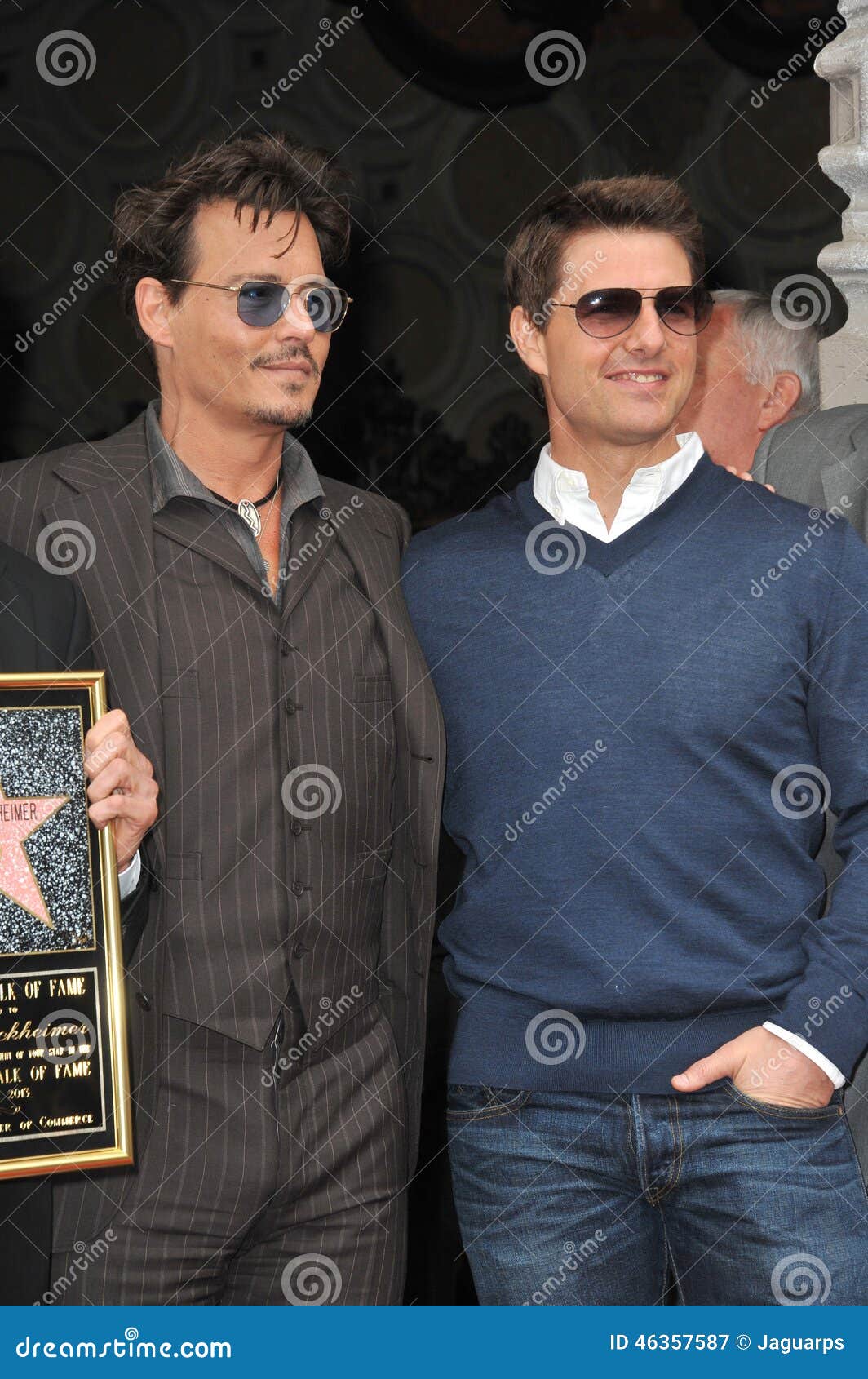 Johnny Depp et Tom Cruise photographie éditorial. Image du chandail ...