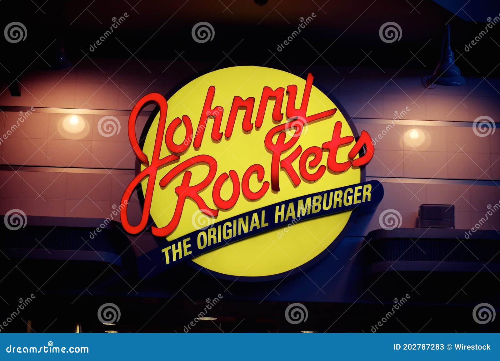Johnny Rockets the Original Hamburger Editorial Stock Photo - Image of ...