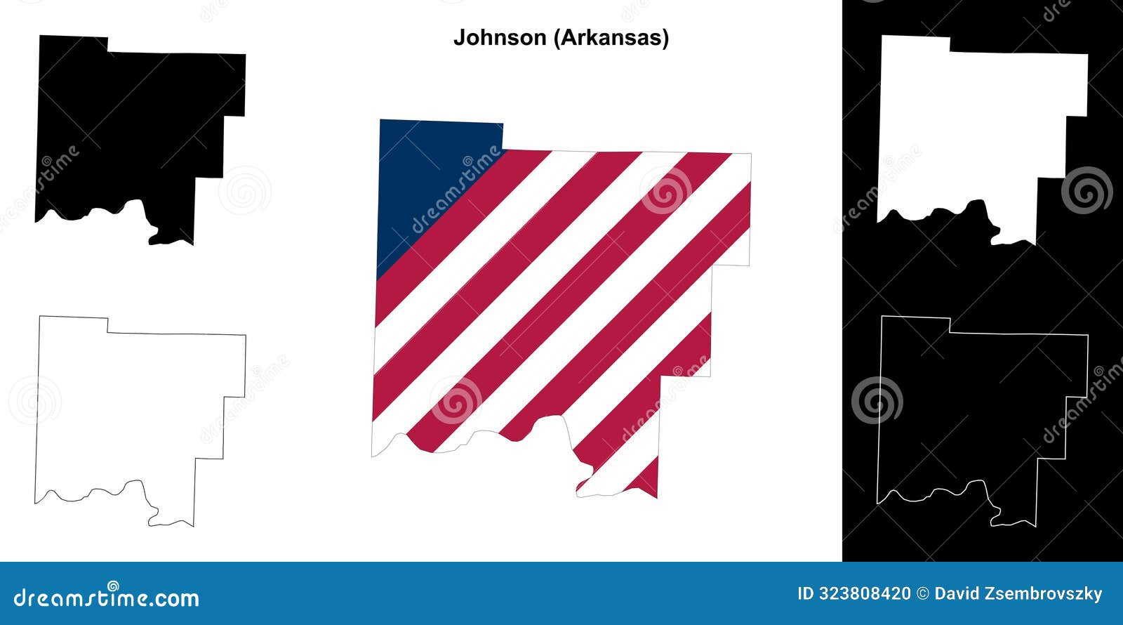Johnson outline map stock illustration. Illustration of johnson - 323808420
