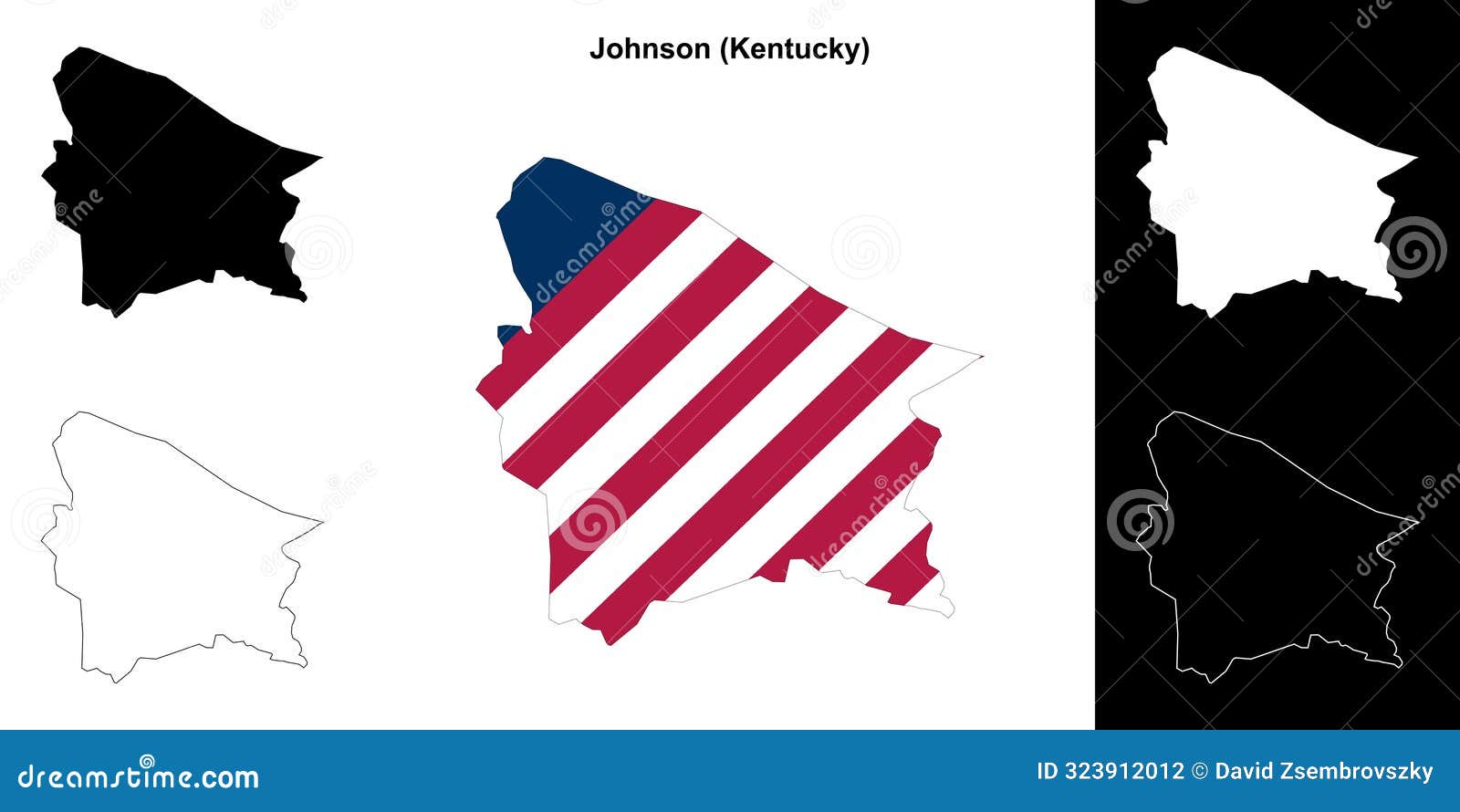 Johnson outline map stock illustration. Illustration of silhouette ...
