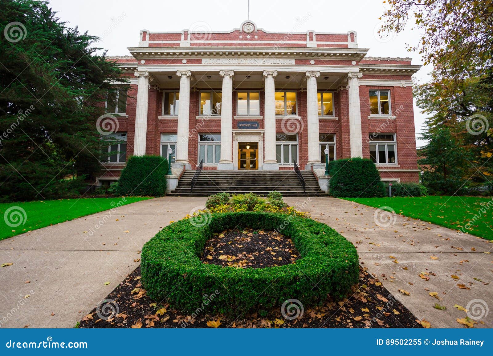 Johnson Hall Administrative Building University of Oregon Stock Image ...