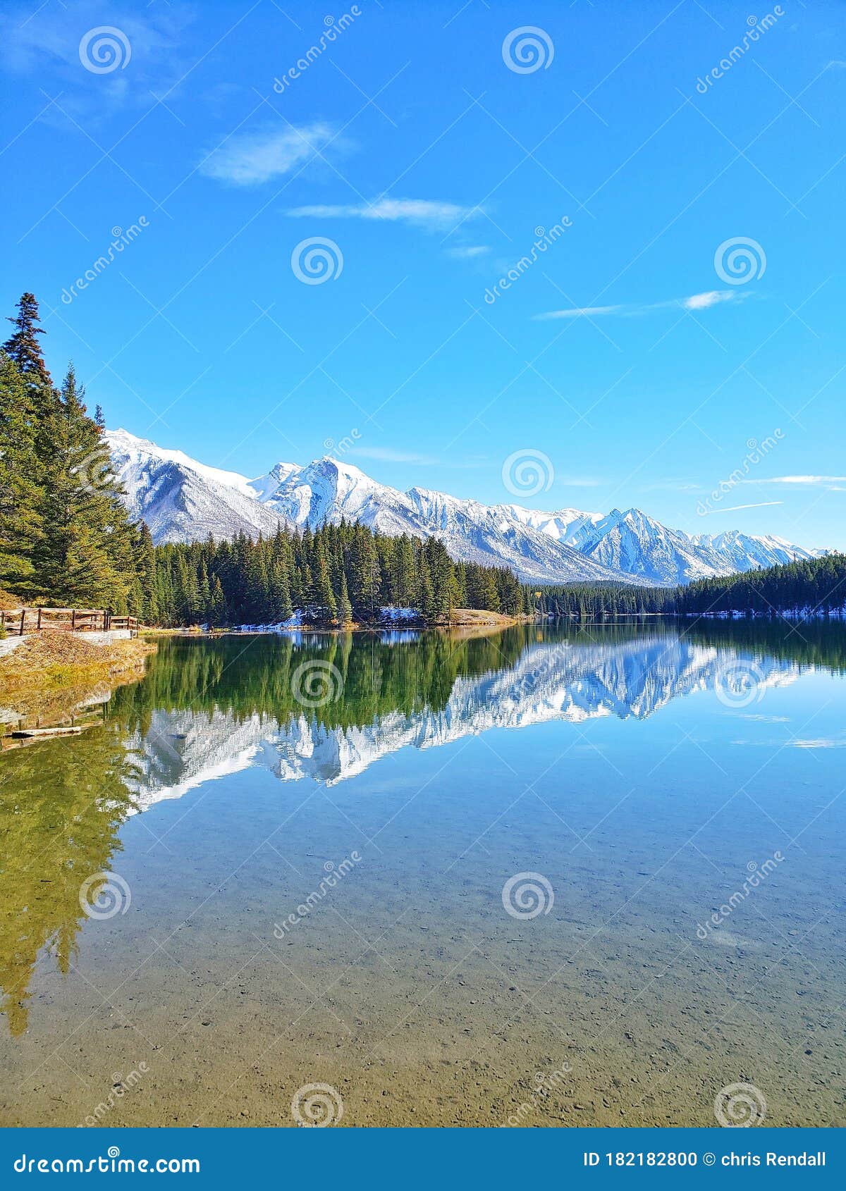 Johnson Lake, Alberta stock photo. Image of water, shore - 182182800