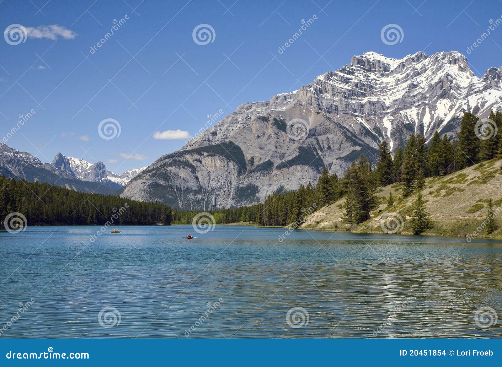 Johnson Lake, Banff, Canada Stock Photo - Image of capped, park: 20451854