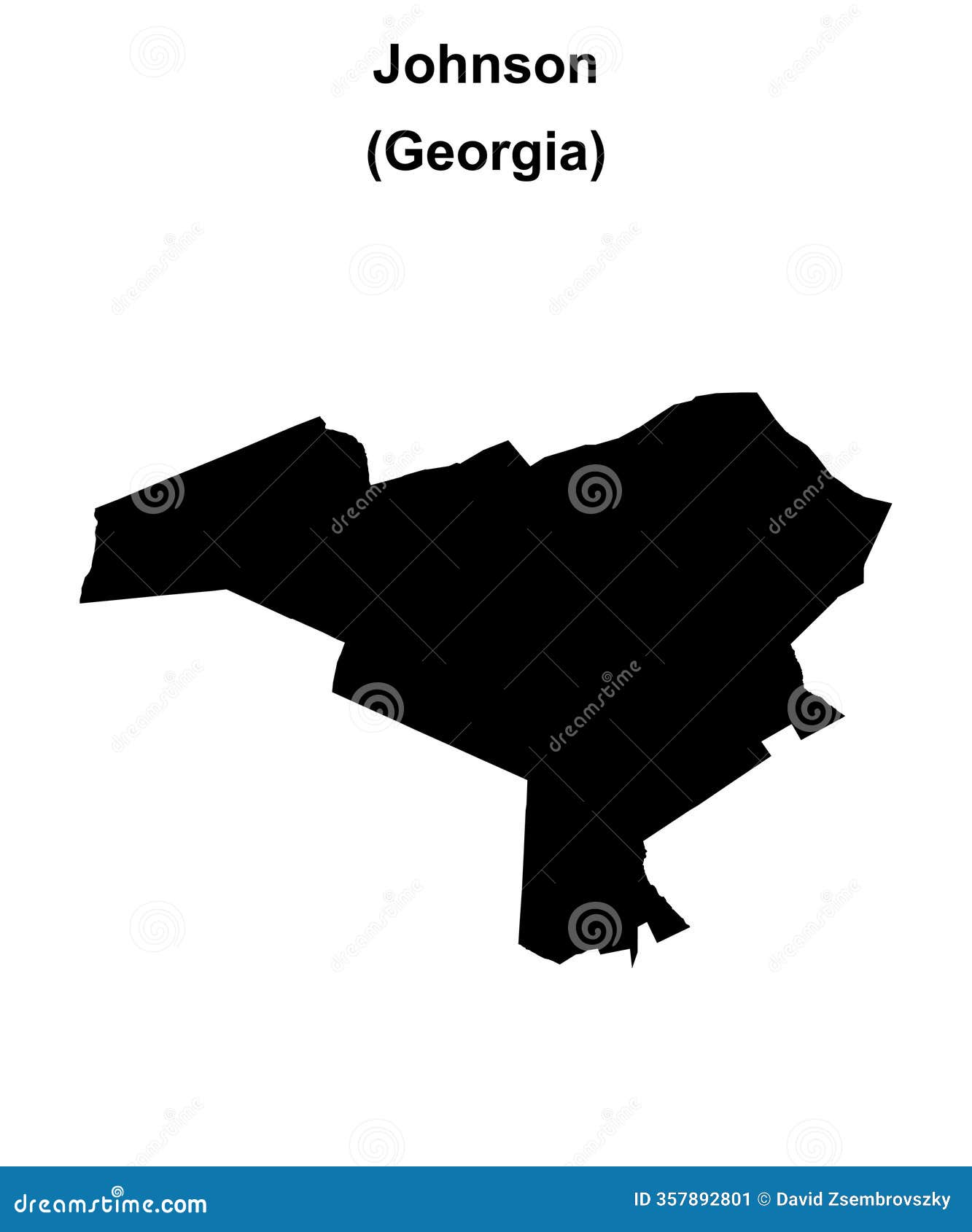 Johnson outline map stock illustration. Illustration of territory ...