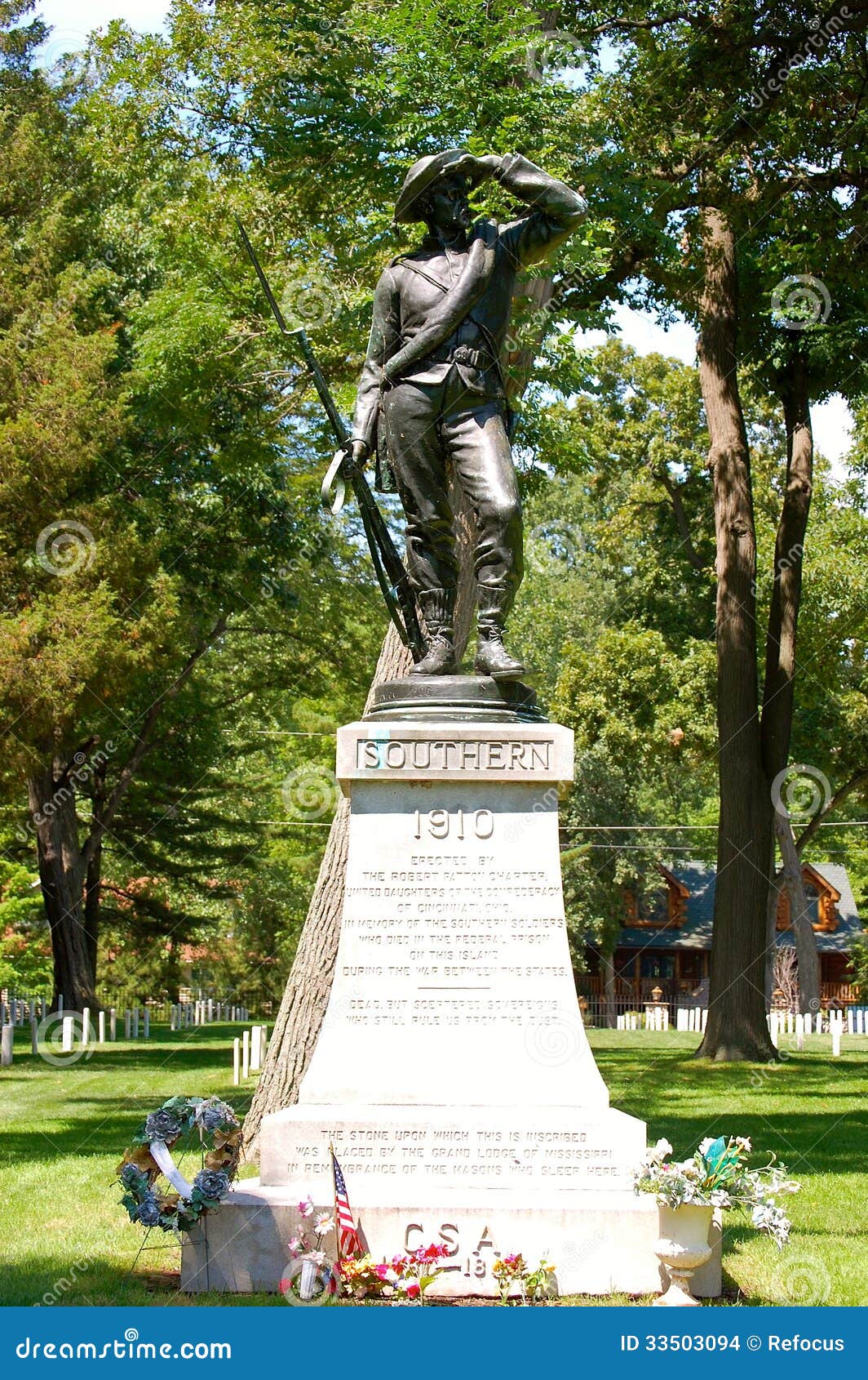 Johnson Statue stock photo. Image of grass, johnson, memorial - 33503094