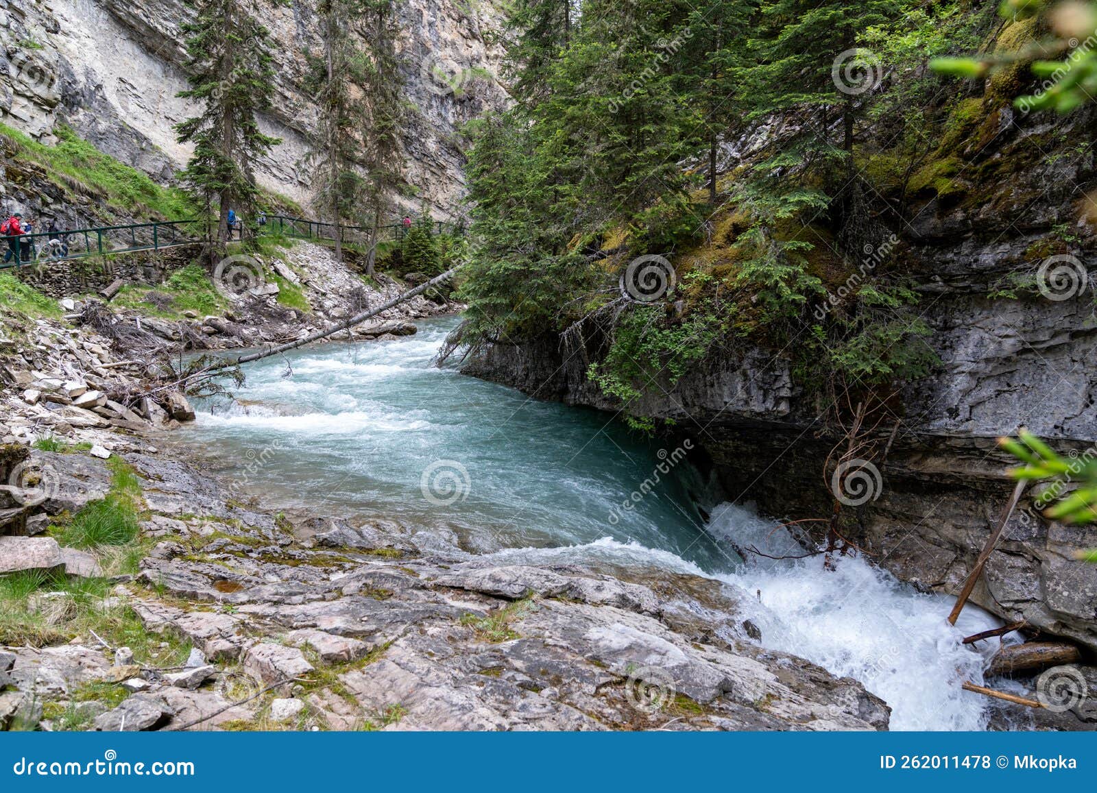 Johnston Canyon in Banff National Park in Canada Editorial Stock Photo ...