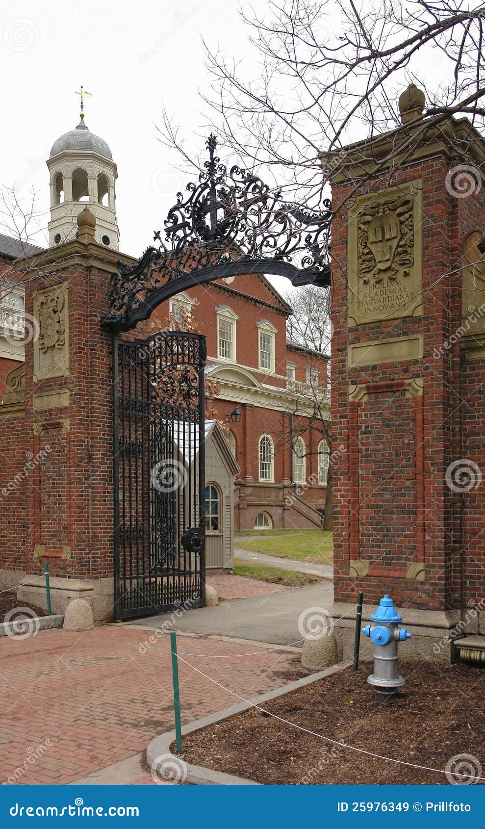 Johnston Gate at Harvard University Stock Image - Image of life, facade ...