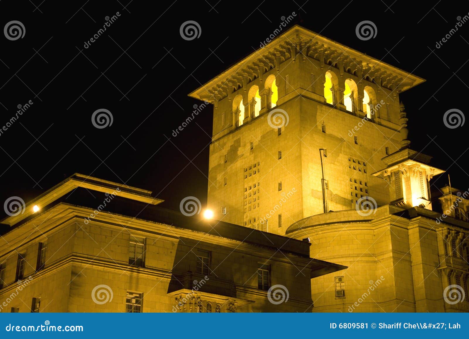 Johore State Secretariat stock image. Image of state, lighted - 6809581