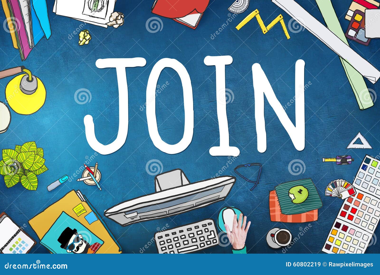 Join Business Service Contact Assistance Concept Stock Illustration ...