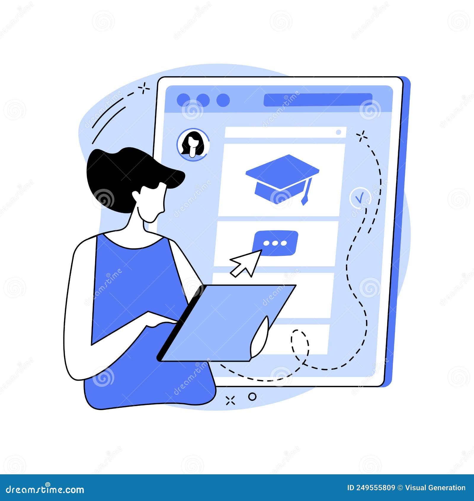 Join Class Isolated Cartoon Vector Illustrations. Stock Vector ...