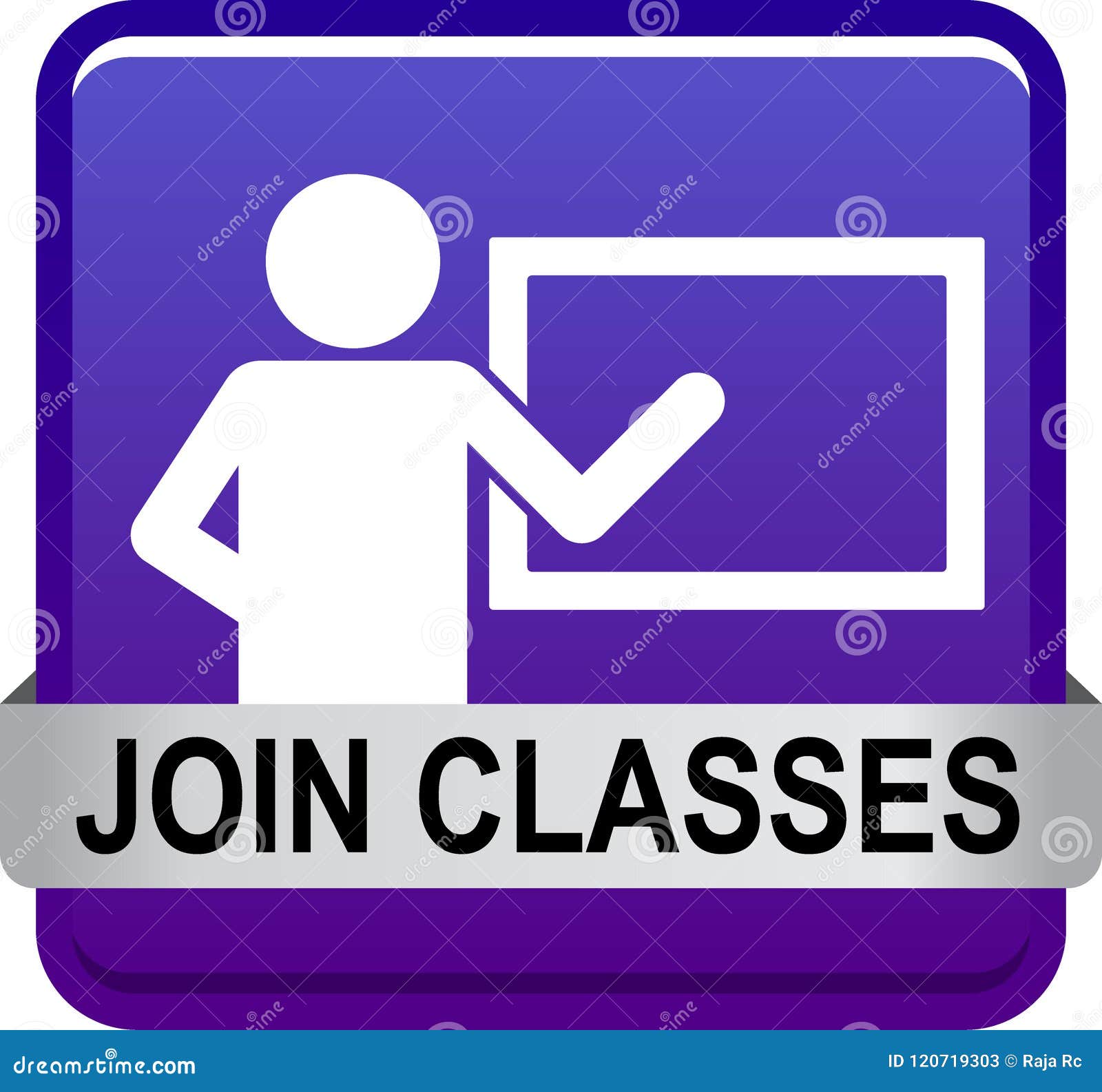 Join classes stock vector. Illustration of buttons, color - 120719303