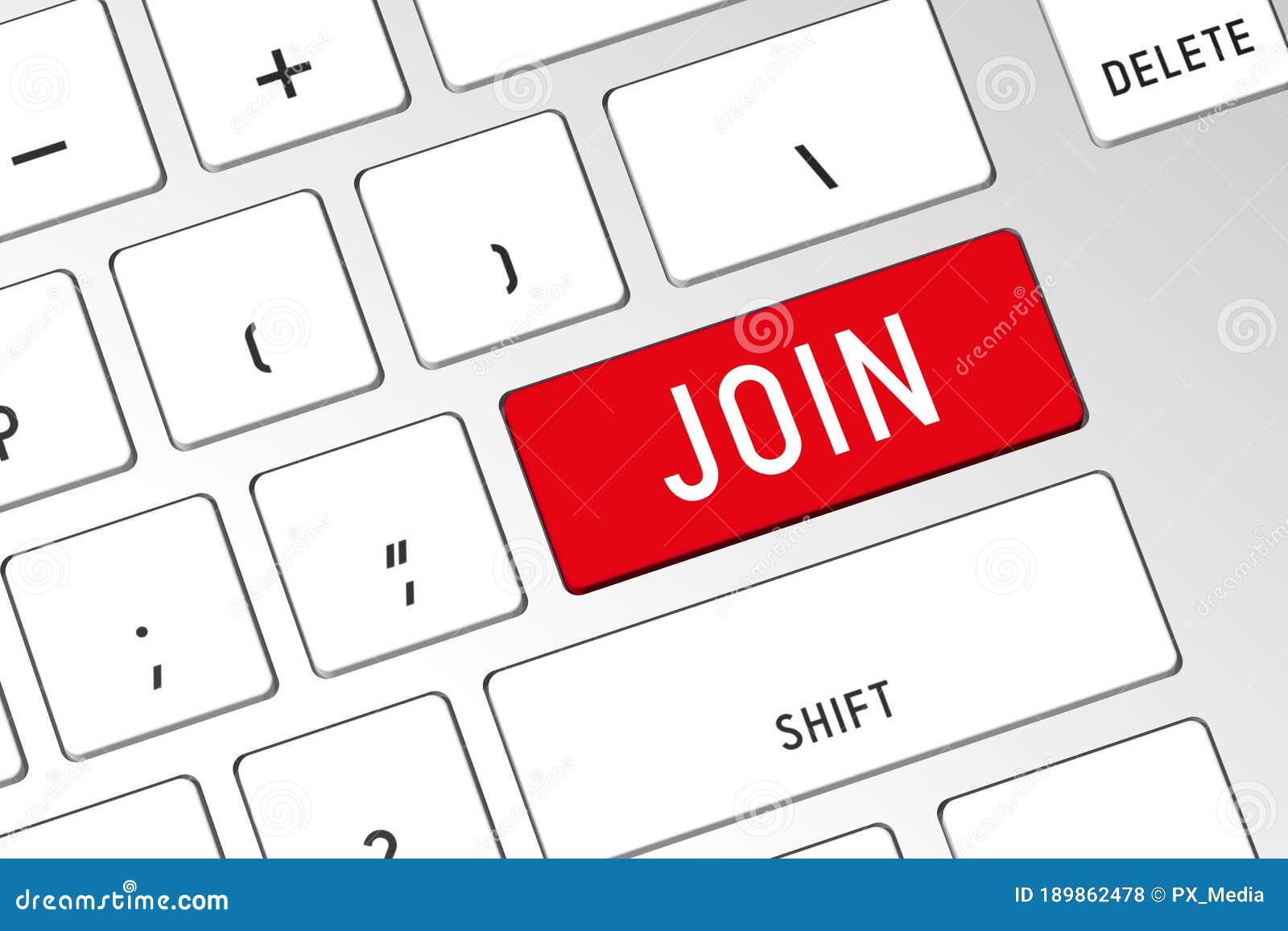 Join - 3D Computer Keyboard Stock Illustration - Illustration of flat ...