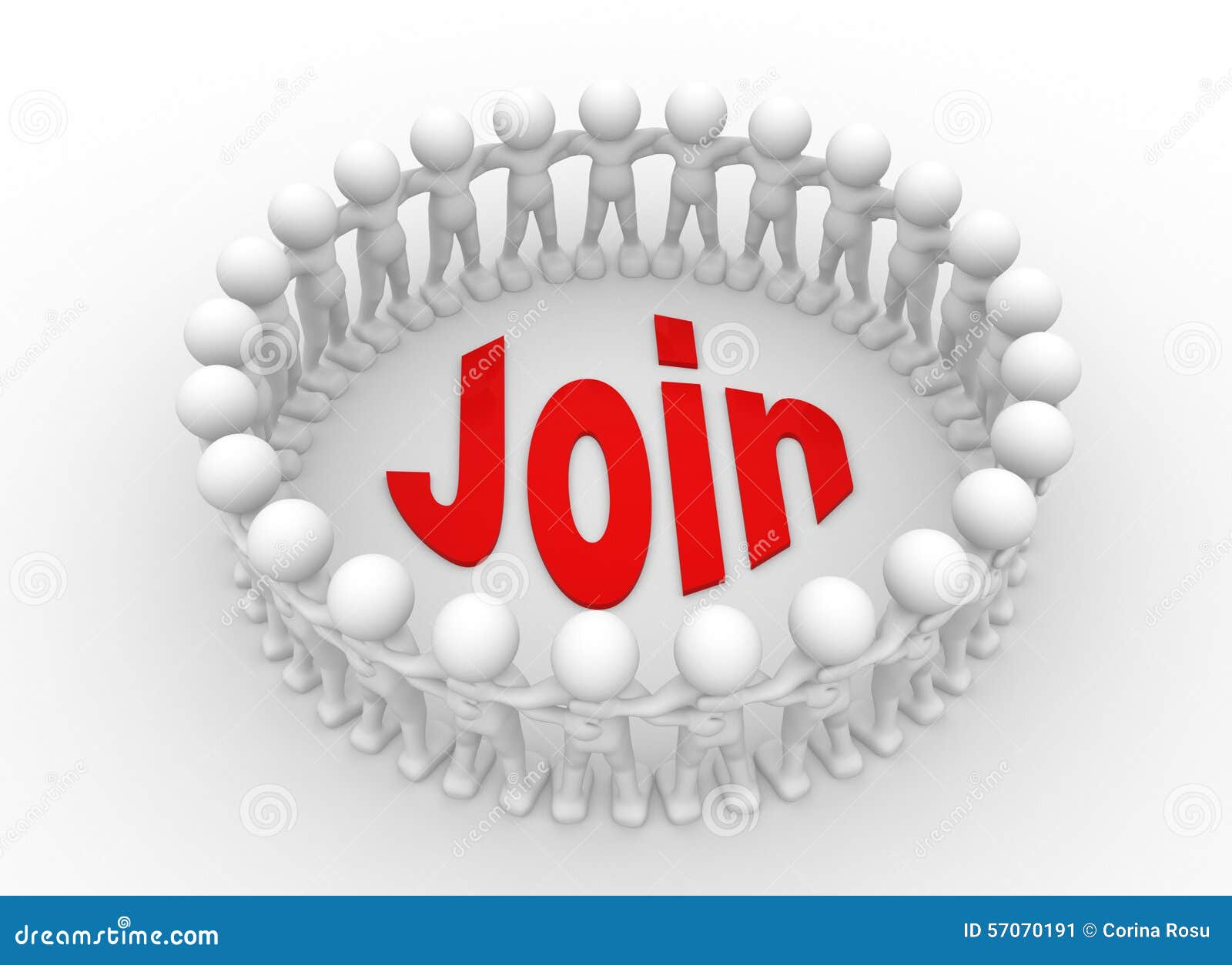 Join stock illustration. Illustration of circle, staff - 57070191