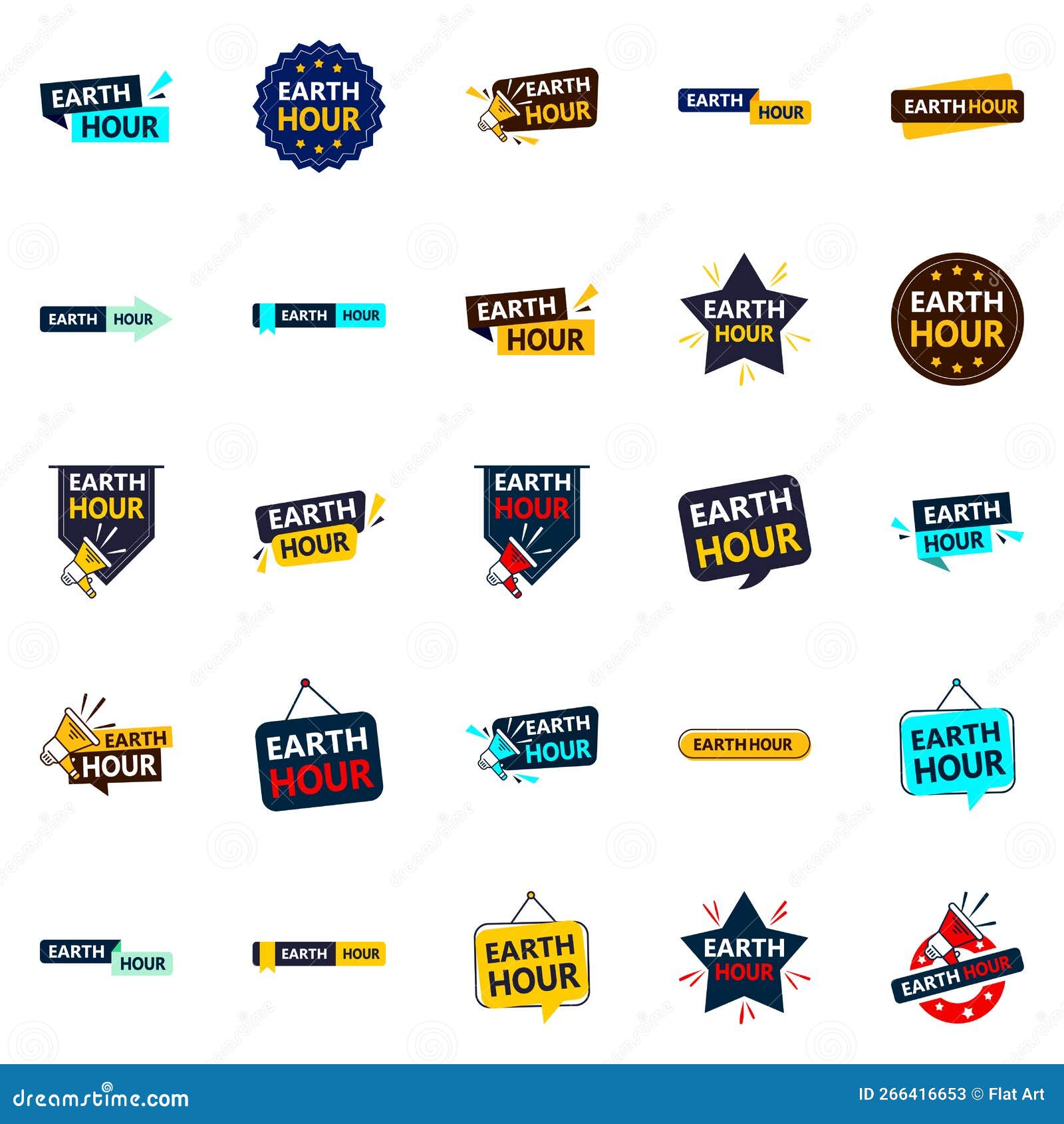 Join the Global Effort with the Earth Hour Vector Bundle 25 ...