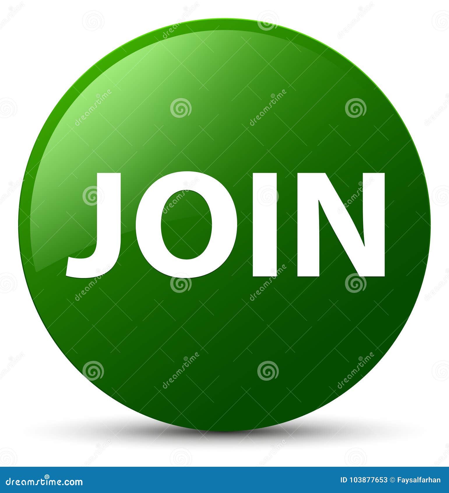 Join green round button stock illustration. Illustration of apply ...