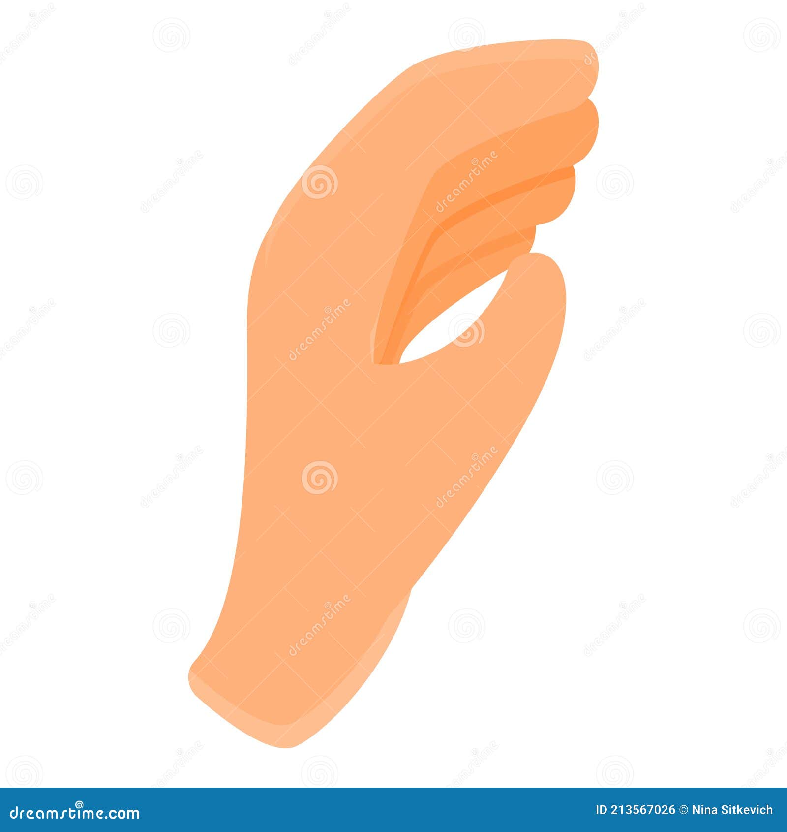 Join Hand Gesture Icon, Cartoon Style Stock Vector - Illustration of ...