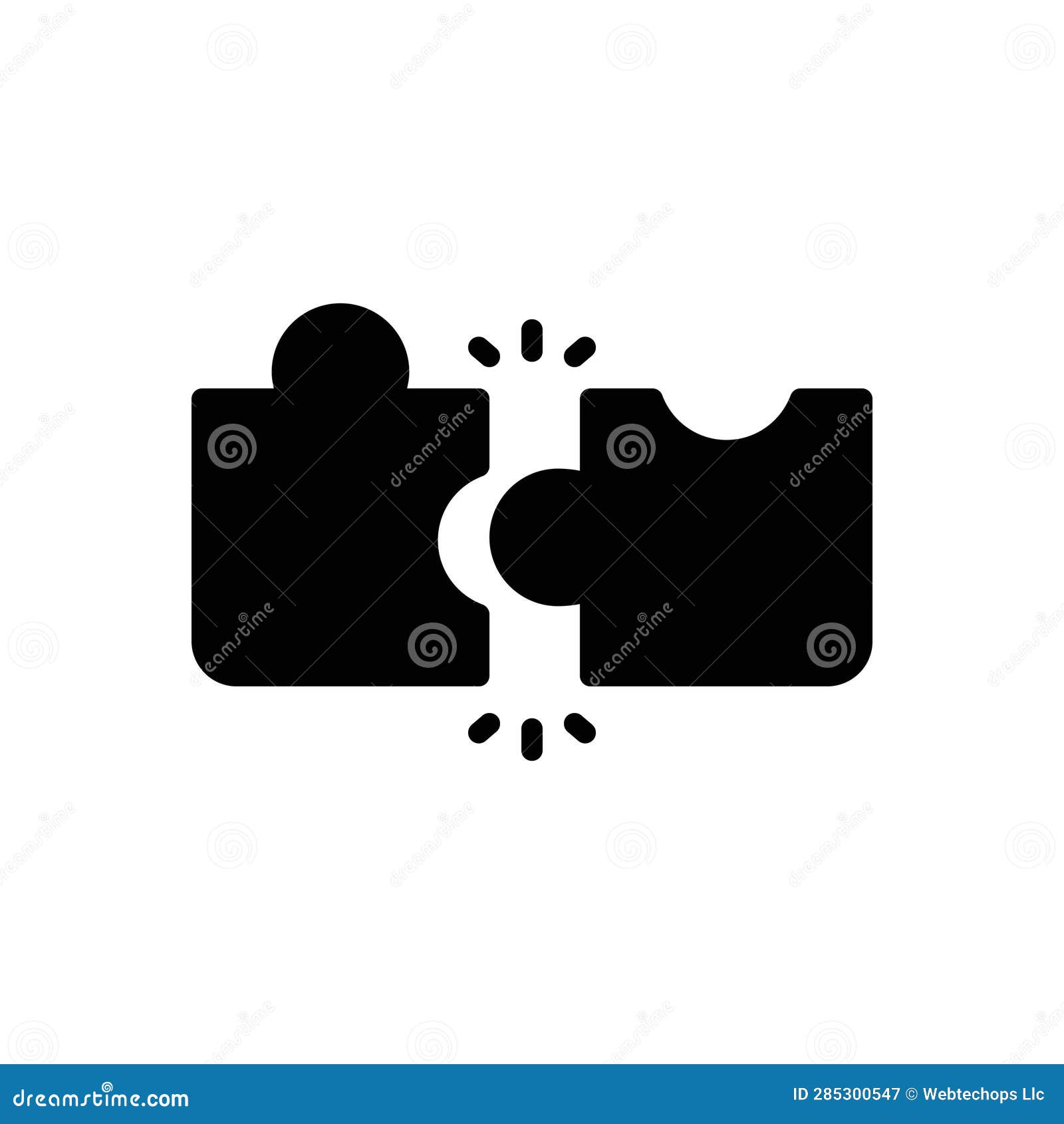 Black Solid Icon for Join, Combine and Attach Stock Vector ...