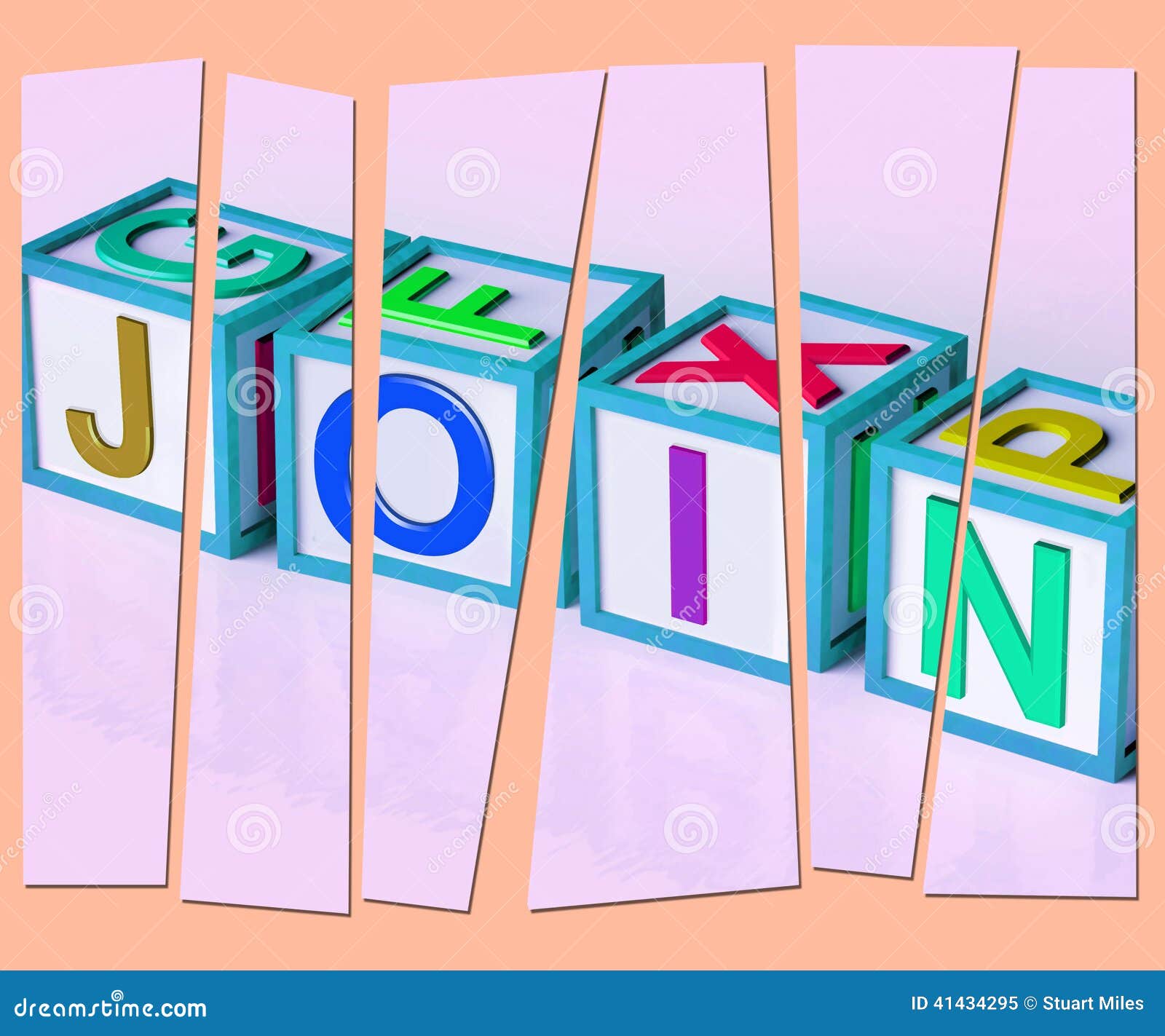 Join Letters Mean Sign Up To Group or Organization Stock Illustration ...
