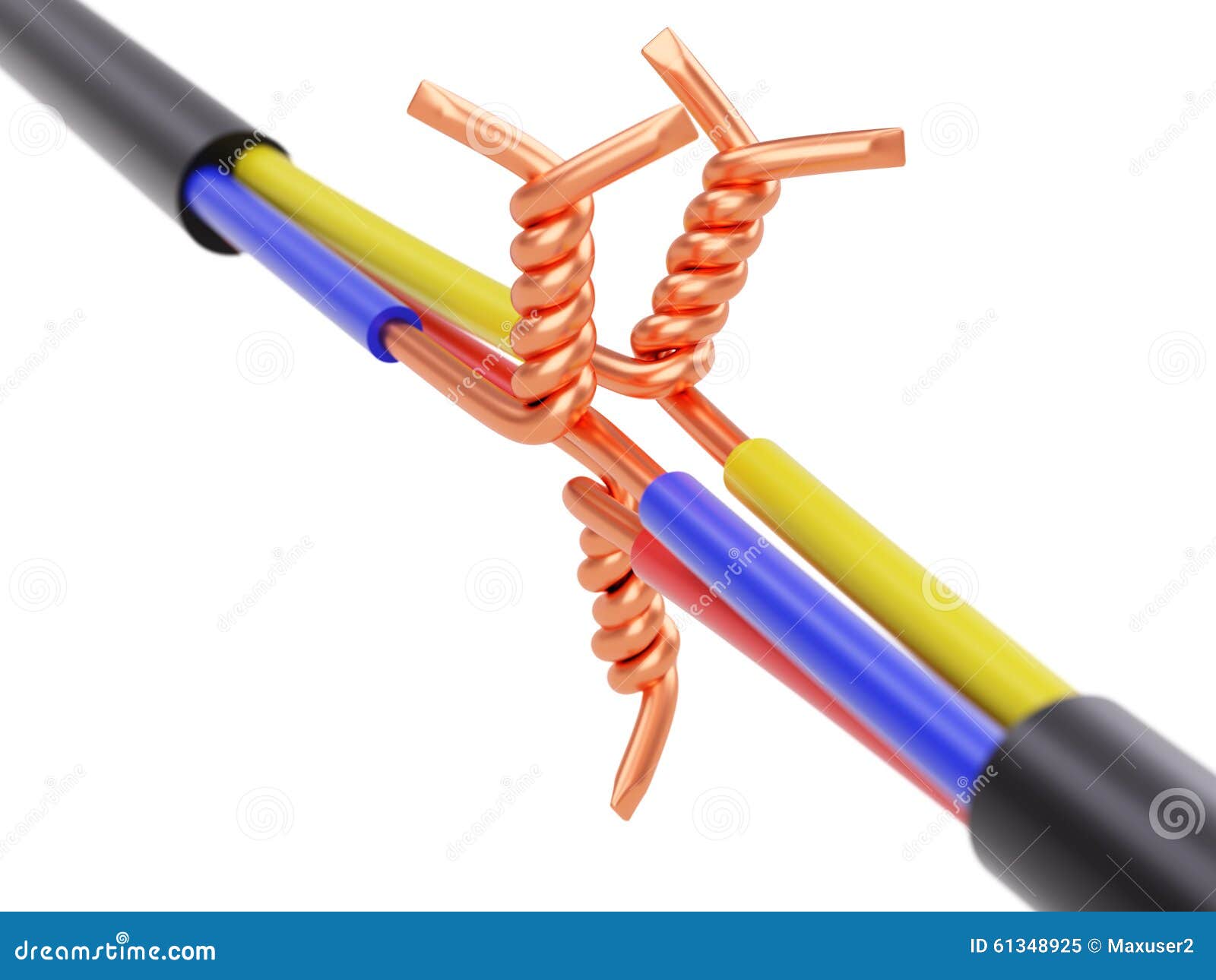 Join, merger wires concept stock illustration. Illustration of cable ...