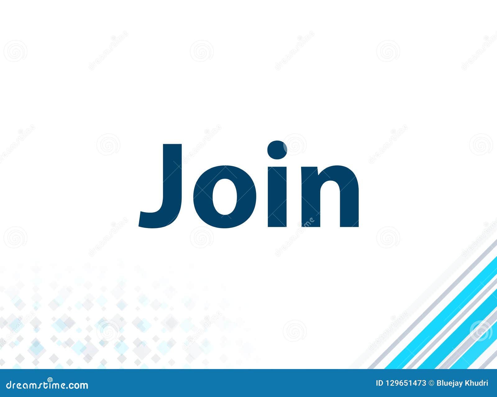 Join Modern Flat Design Blue Abstract Background Stock Illustration ...
