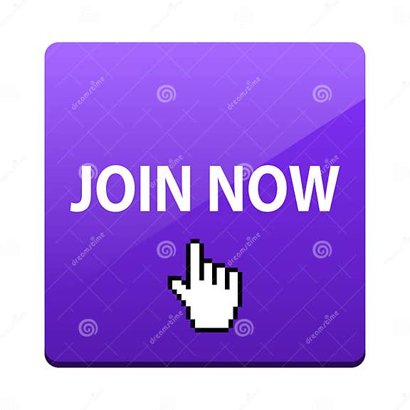 Join now button stock vector. Illustration of glossy - 196147866