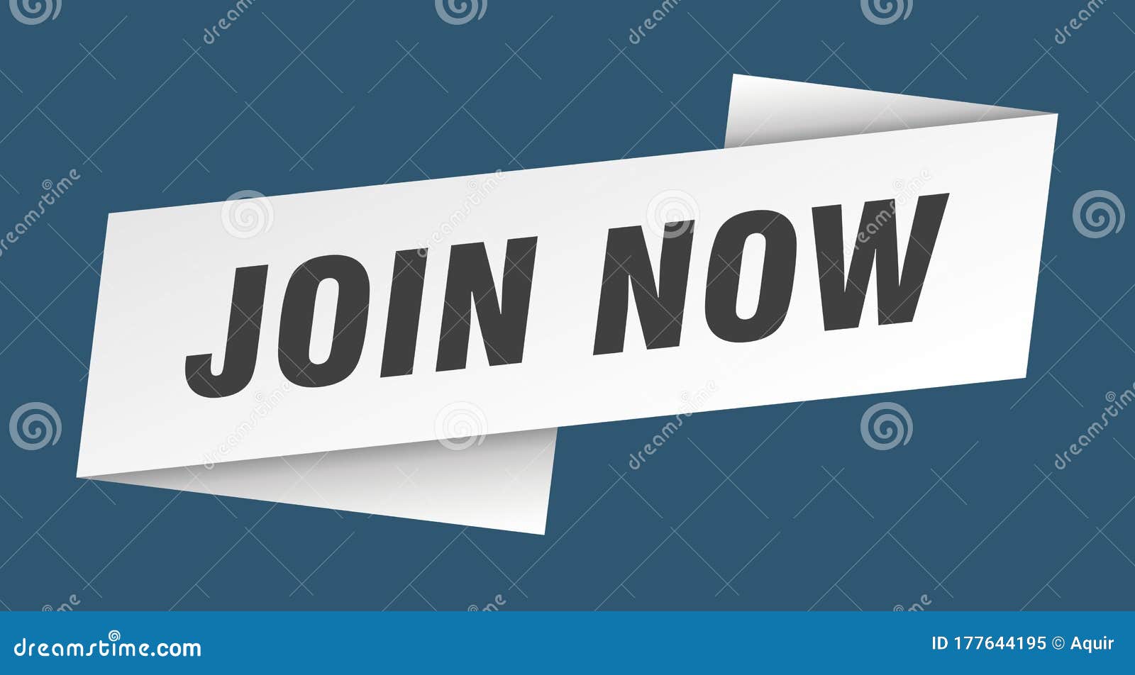 Join Now Banner Template. Join Now Ribbon Label Stock Vector ...