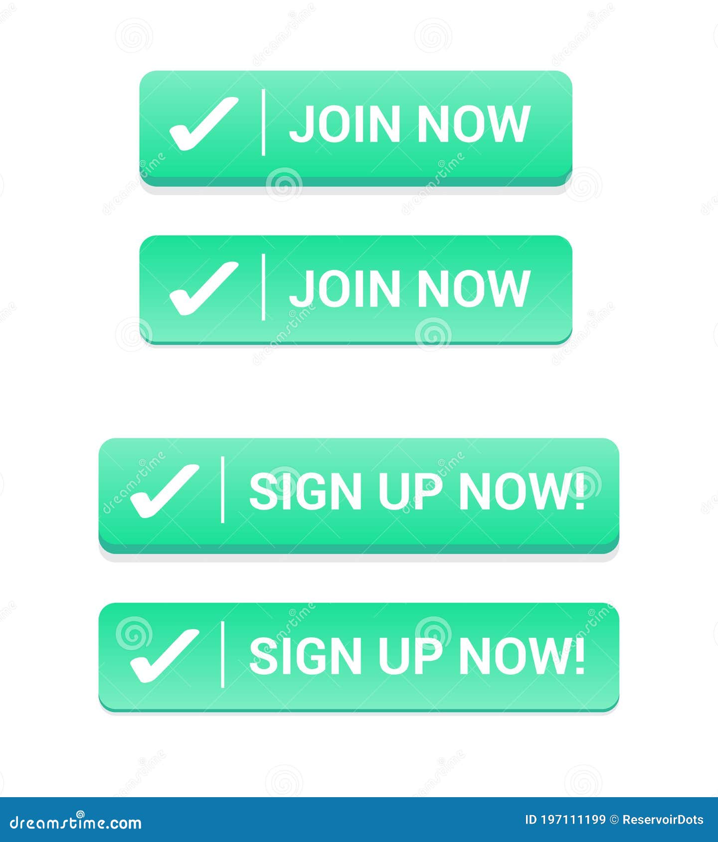 Join Now Buttons stock vector. Illustration of website - 197111199