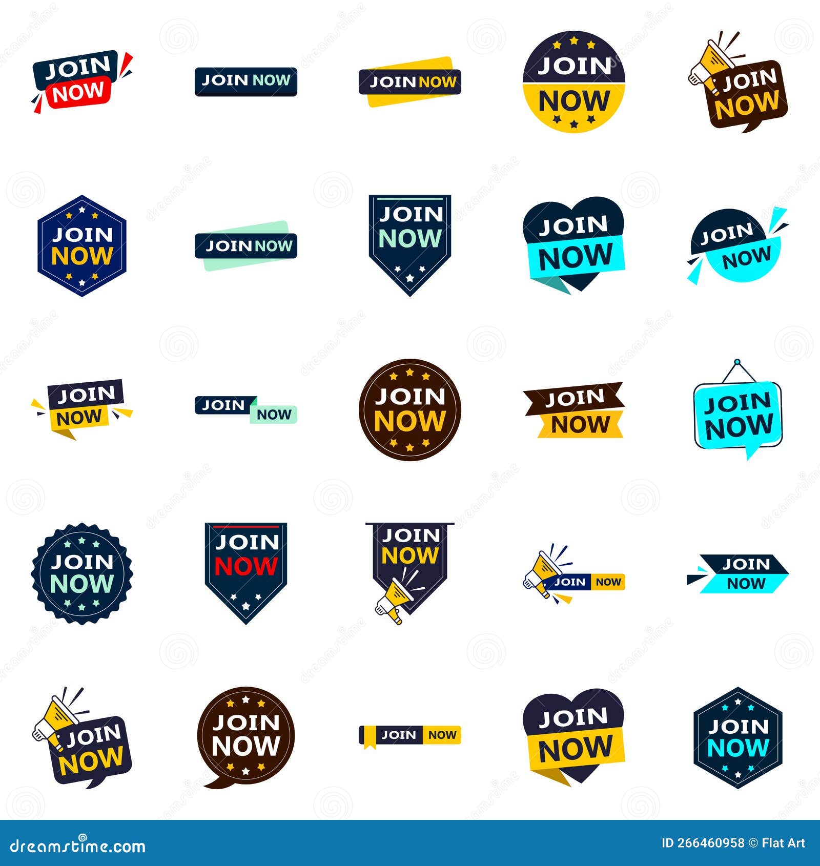 Join Now 25 Fresh Typographic Elements for a Modern Membership ...