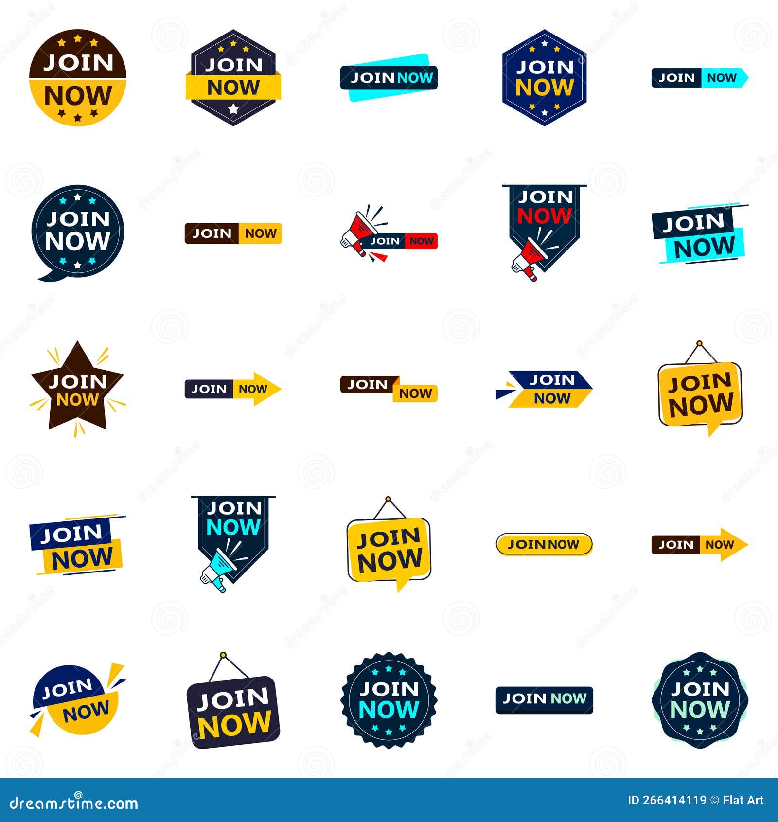 Join Now 25 Modern Typographic Elements for Promoting Membership in a ...