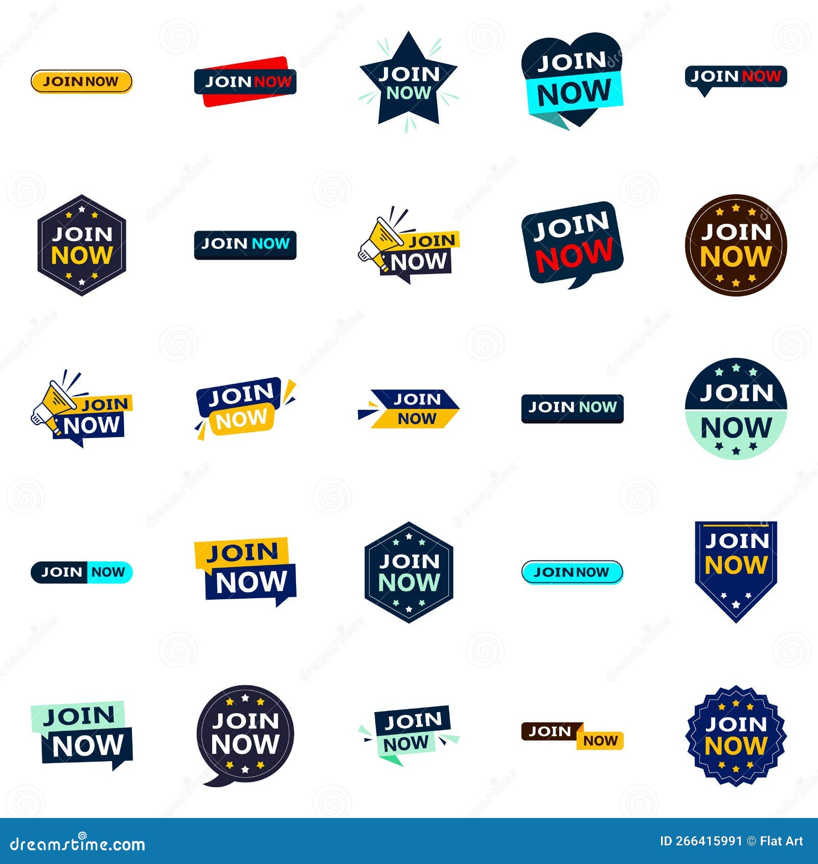 Join Now 25 Modern Typographic Elements To Encourage Joining Stock ...