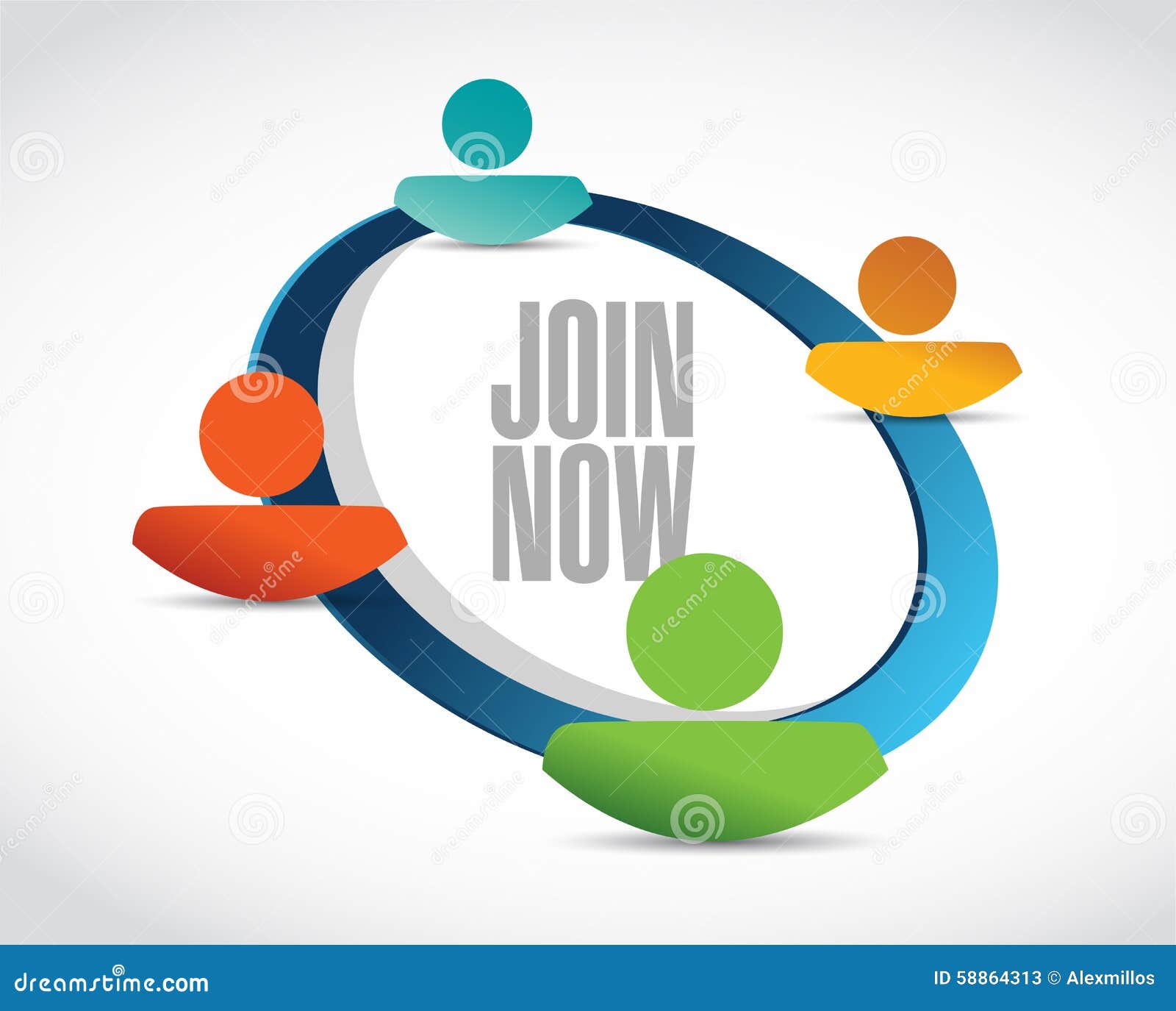 Join Now Network Sign Concept Stock Illustration - Illustration of sign ...
