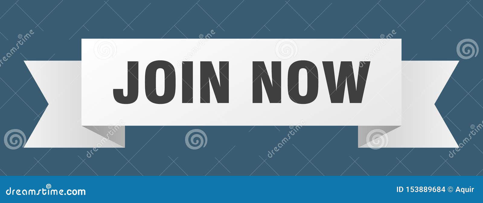 Join now ribbon. stock vector. Illustration of paper - 153889684