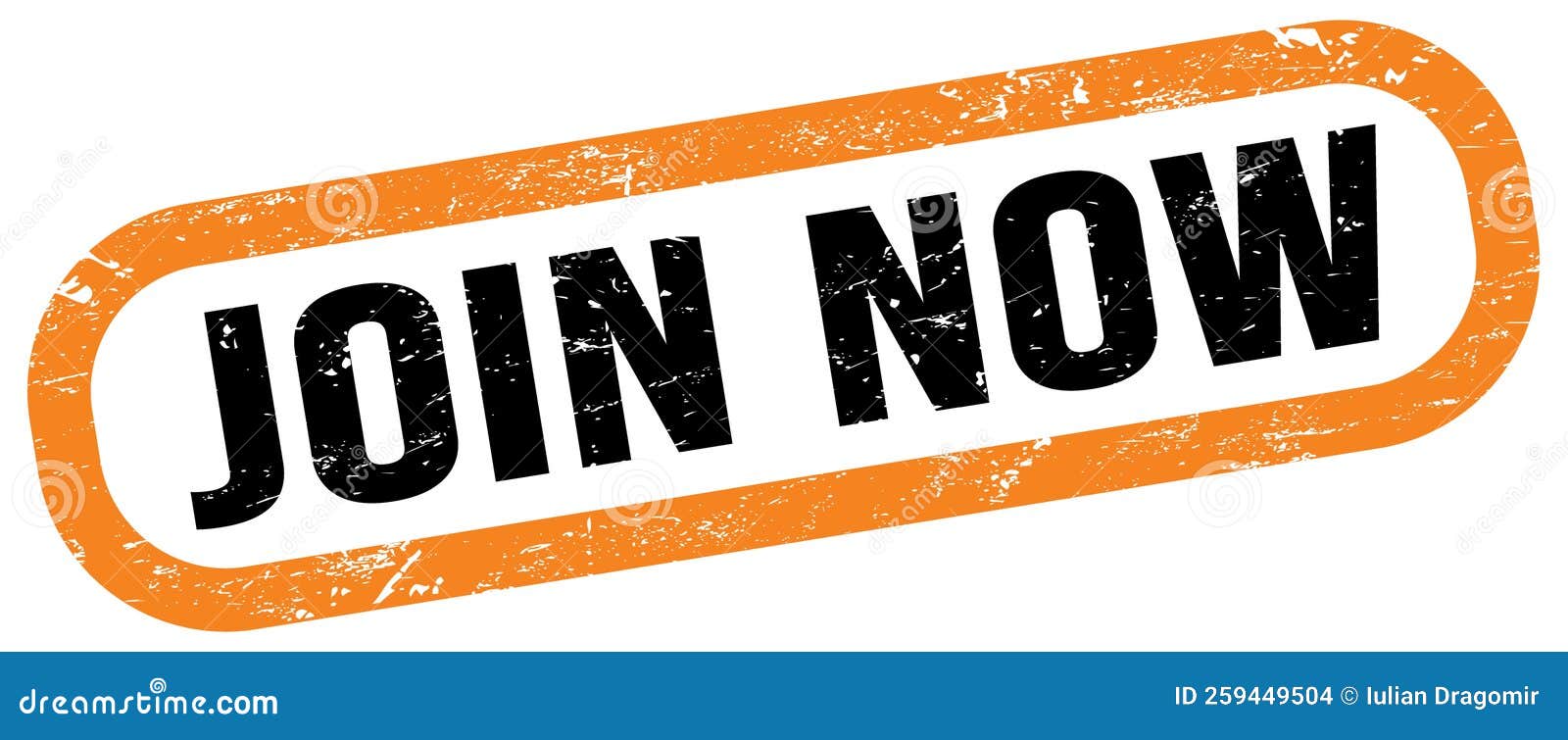 JOIN NOW, Text Written on Orange-black Stamp Sign Stock Illustration ...