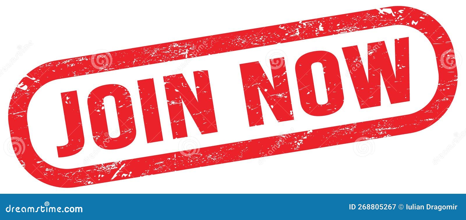 JOIN NOW, Text Written on Red Stamp Sign Stock Illustration ...