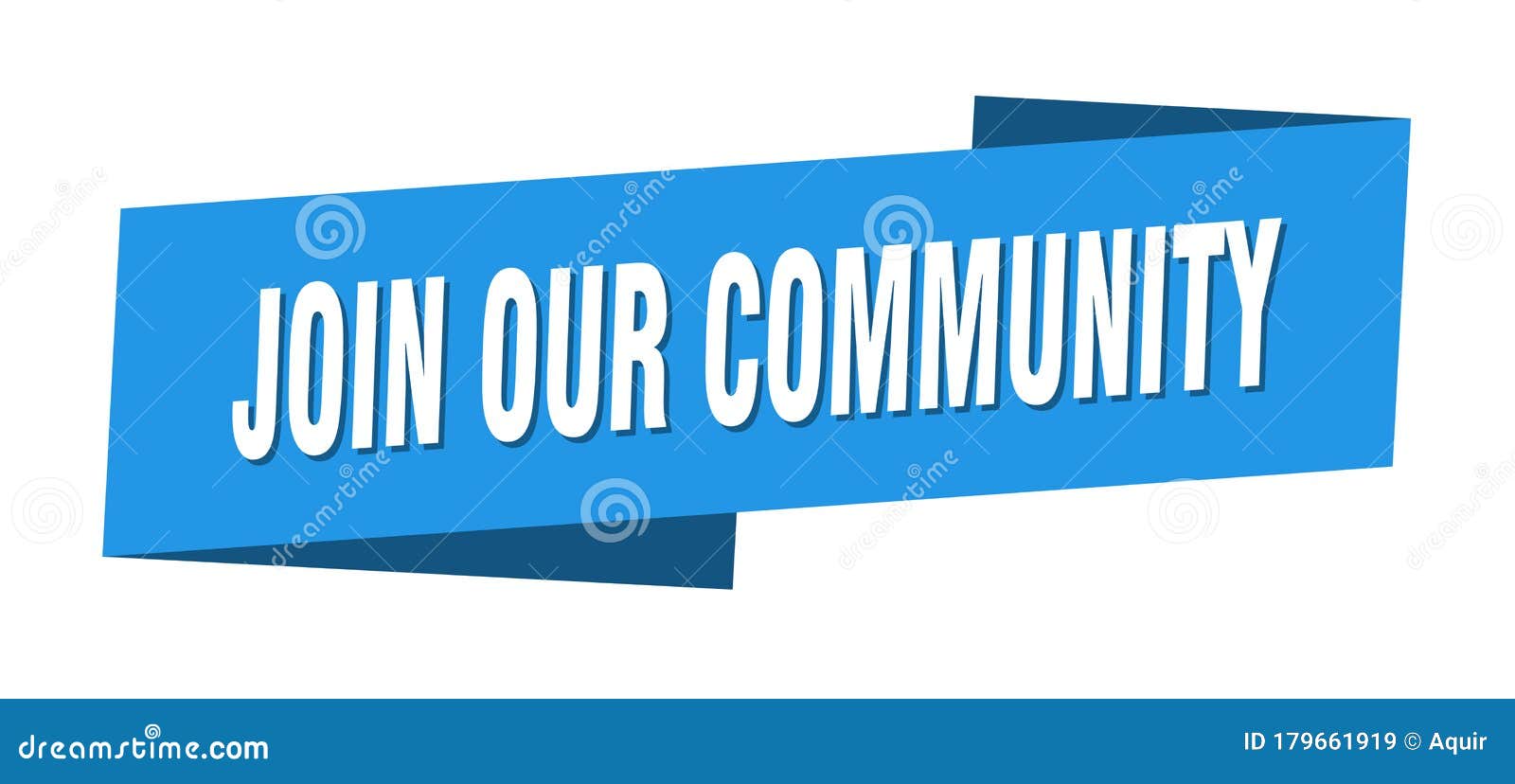 Join Our Community Banner Template Join Our Community Ribbon Label