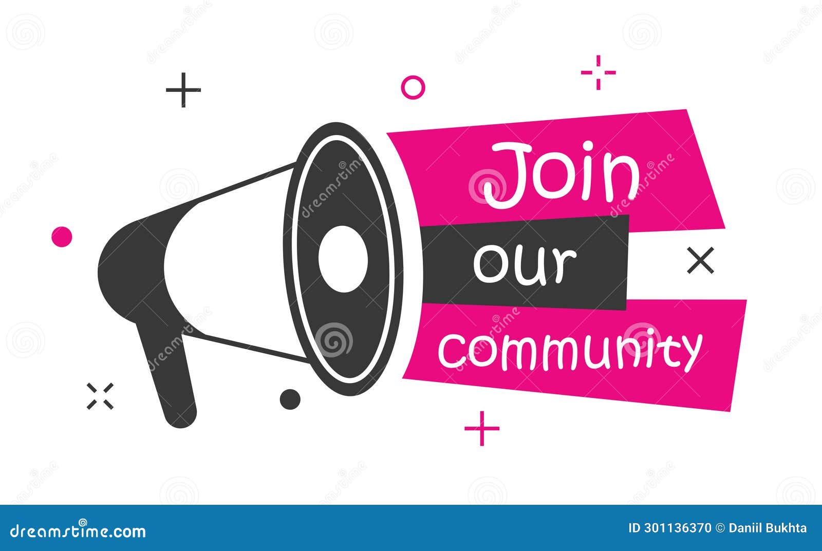 Join Our Community. Join the Team. Call for Cooperation Stock Vector ...
