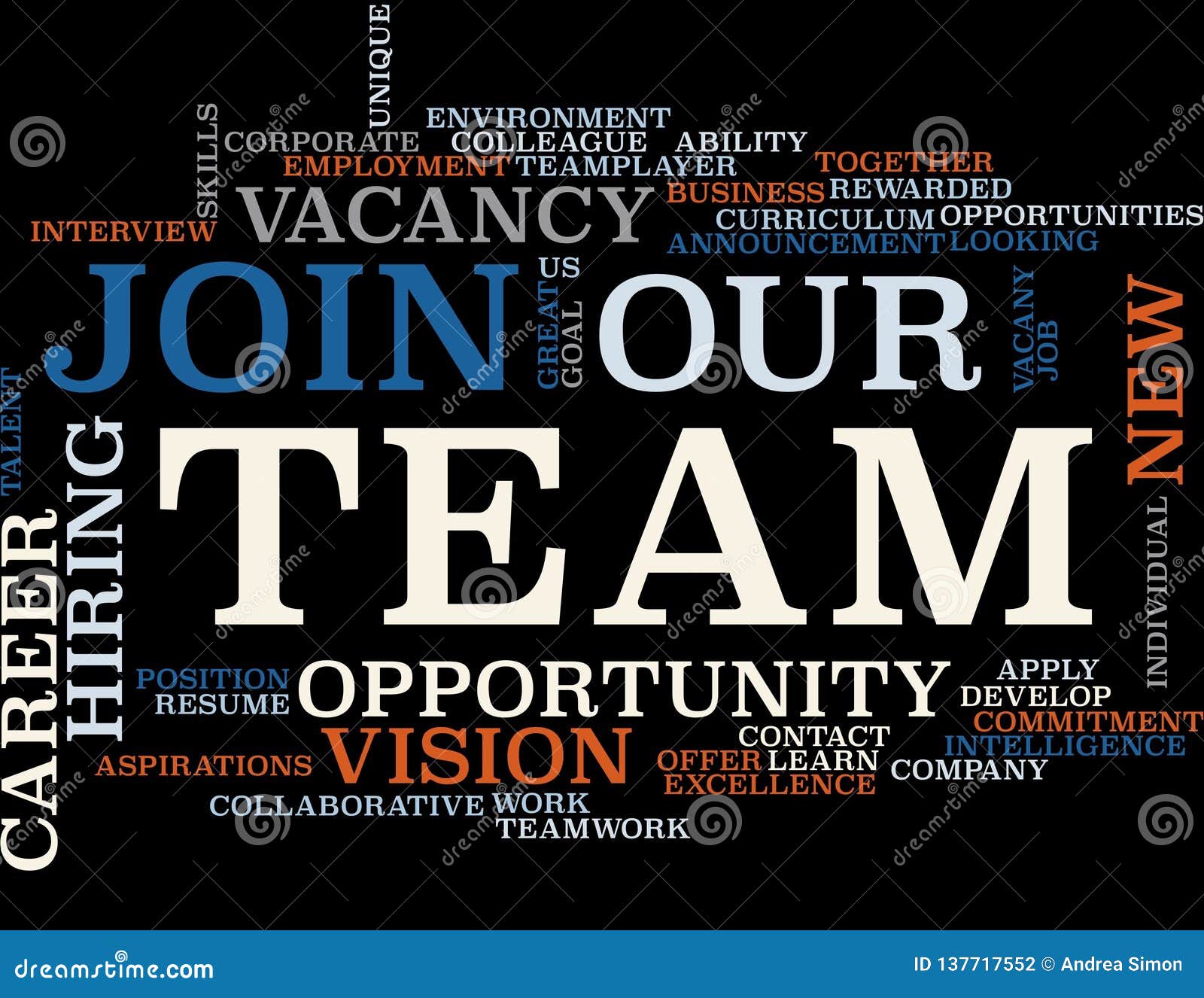 Join Our Team - Word Cloud stock illustration. Illustration of search ...