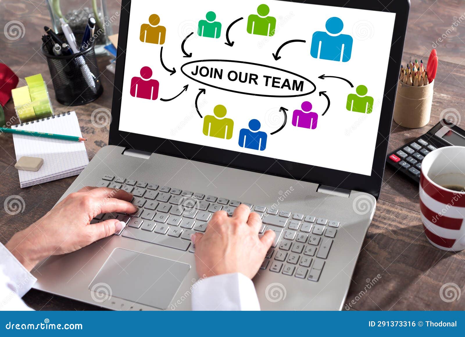 Join Our Team Concept on a Laptop Screen Stock Photo - Image of ...