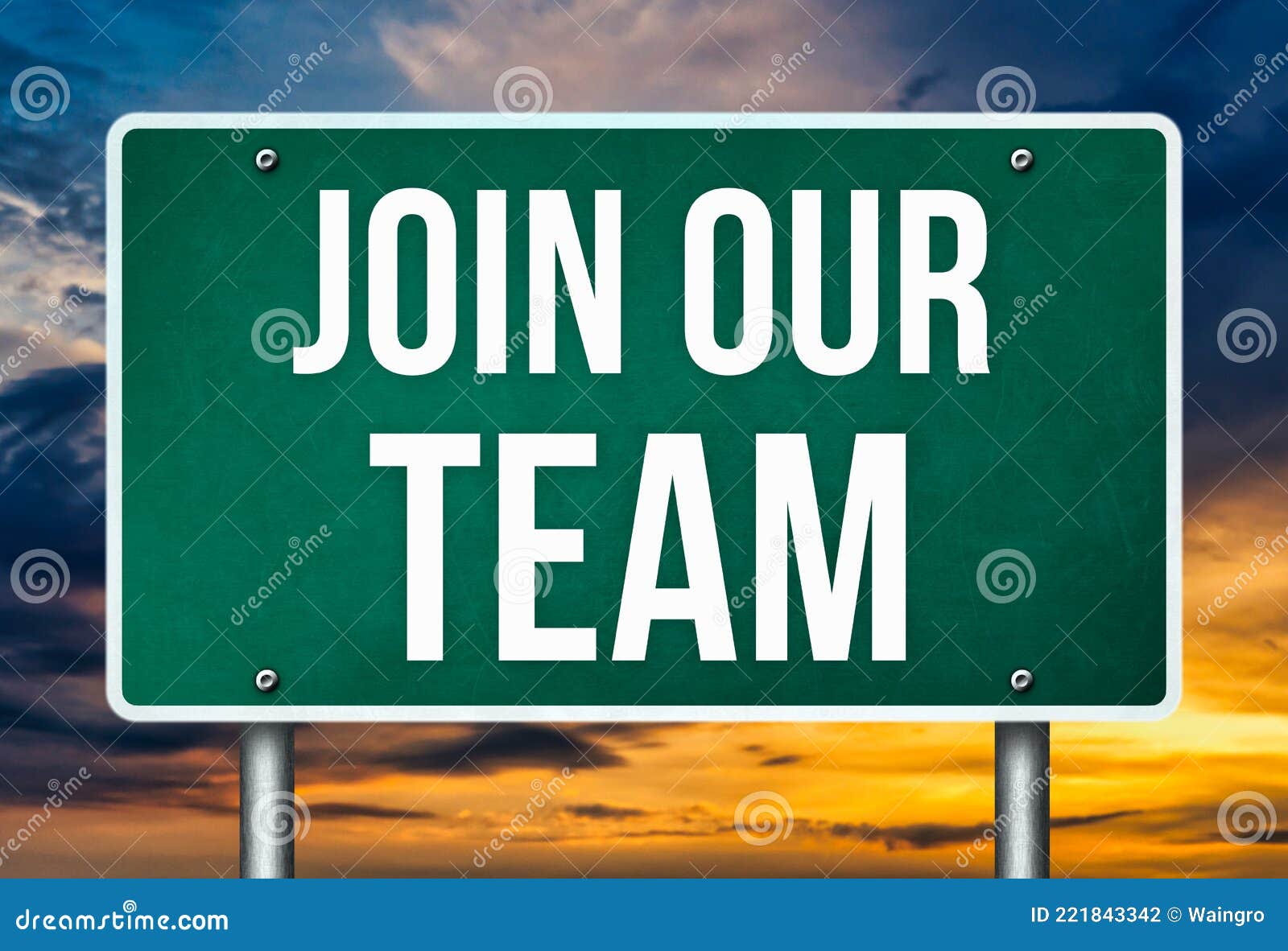 Join Our Team - Road Sign Message Stock Photo - Image of search, hiring ...