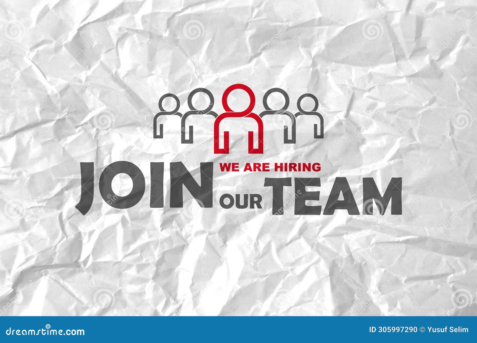 Join Our Team Sign on White Background Stock Illustration ...