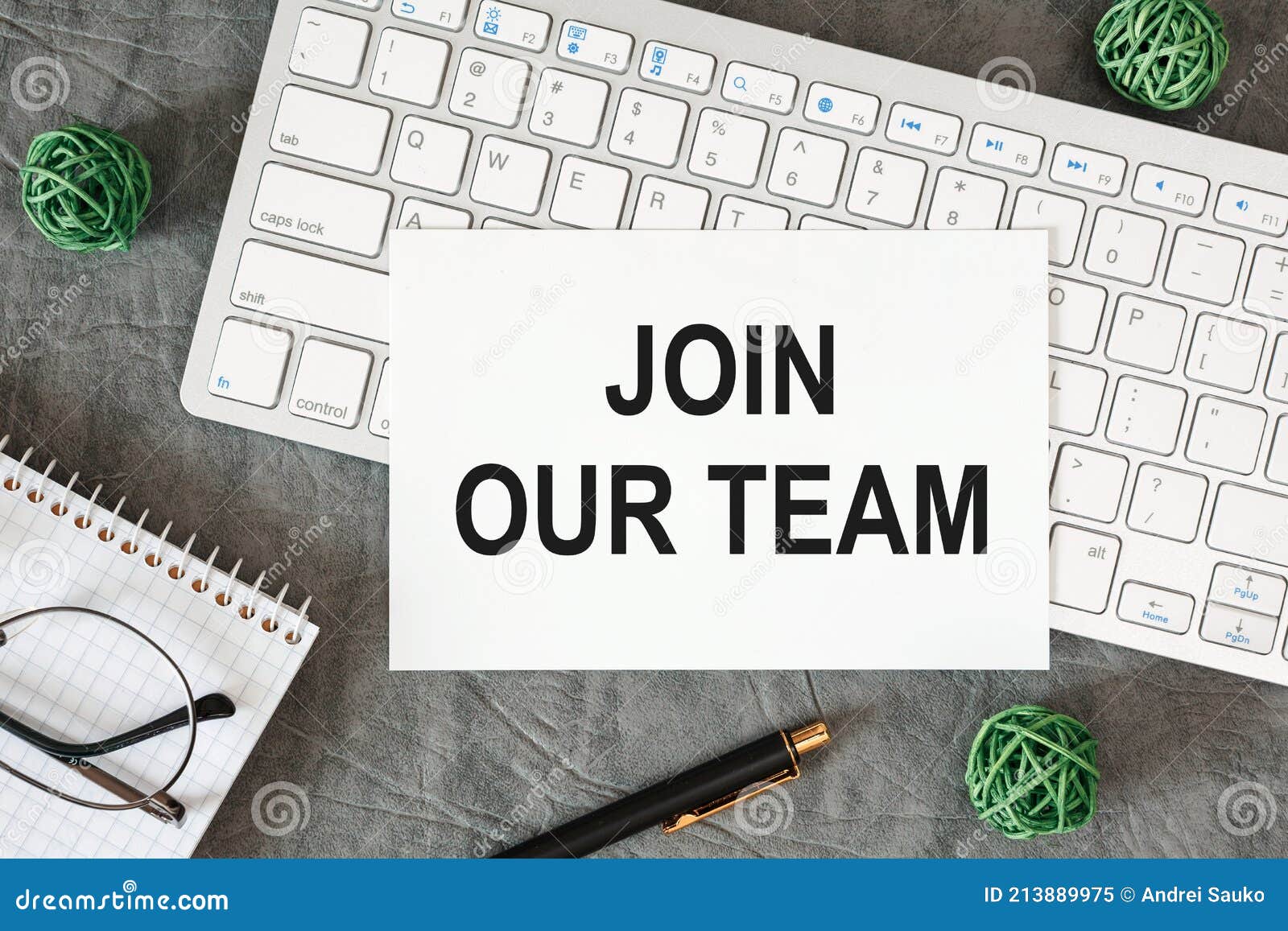 Join Our Team is Written in a Document on the Office Desk Stock Image ...