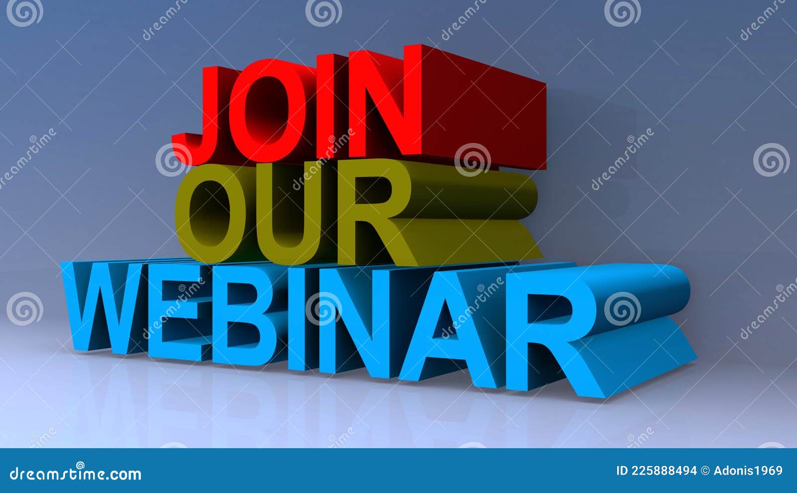 Join our webinar on blue stock illustration. Illustration of card ...
