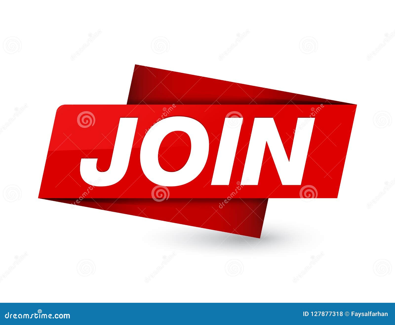 Join premium red tag sign stock illustration. Illustration of word ...