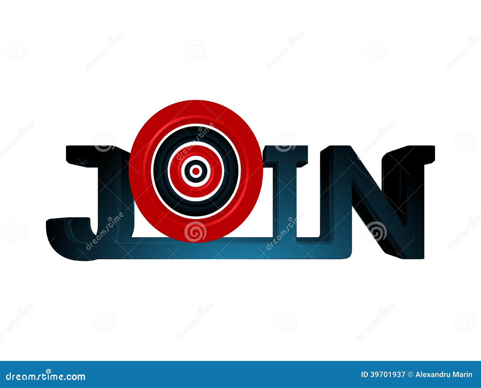 Join sign with target stock vector. Illustration of clipart - 39701937