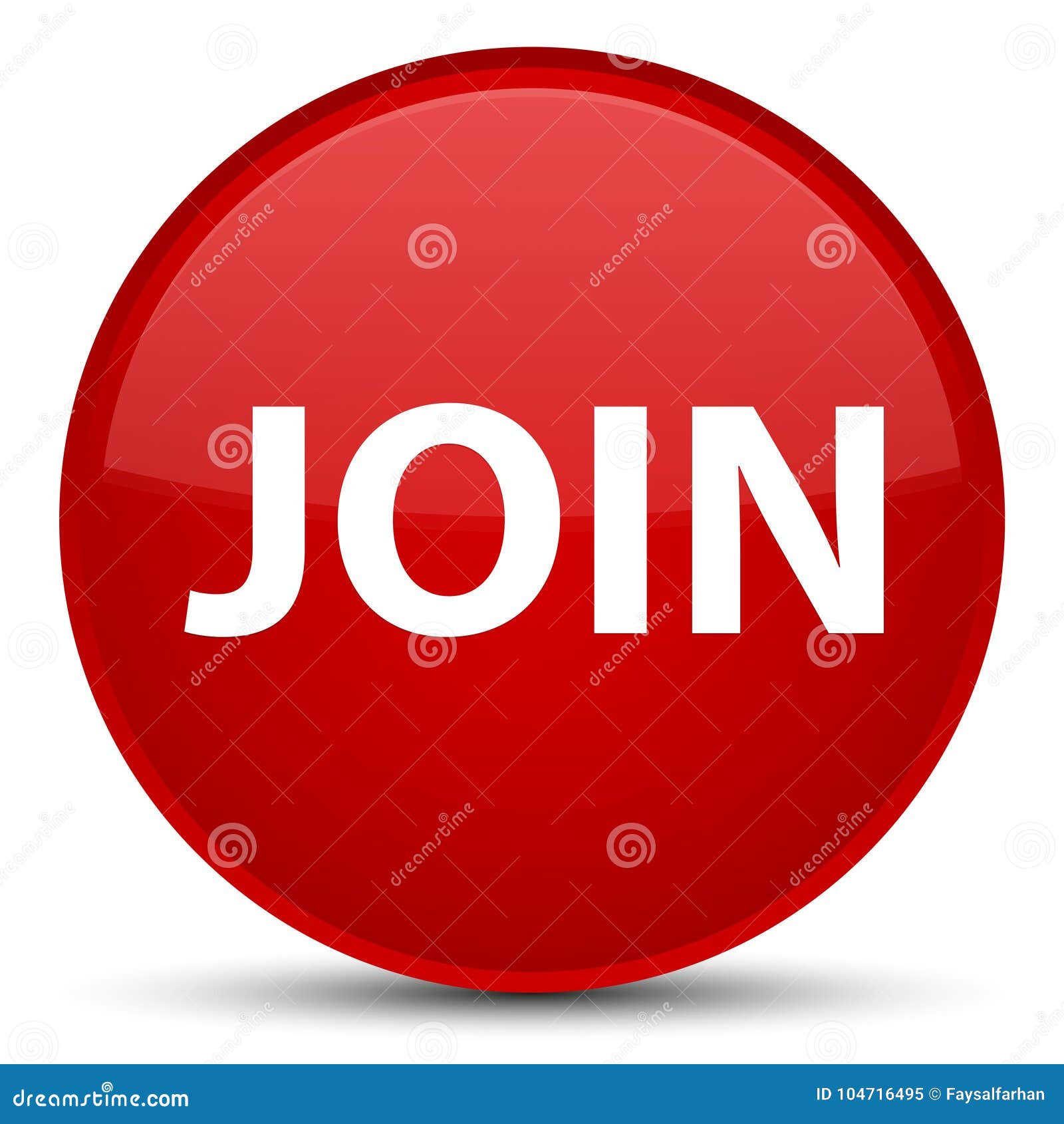 Join Special Red Round Button Stock Illustration - Illustration of ...