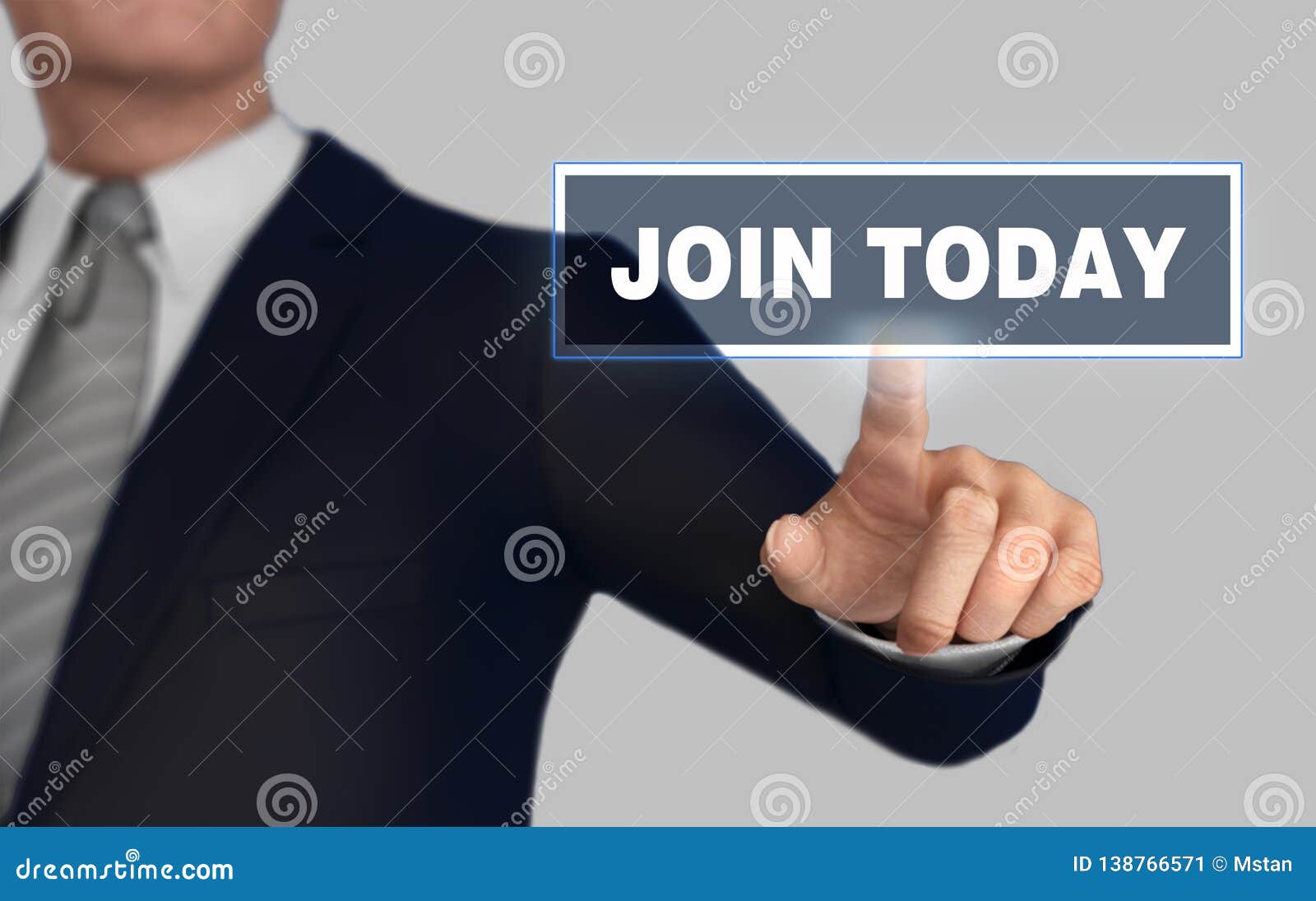 Join Today Pushing Concept 3d Illustration Stock Image - Image of ...