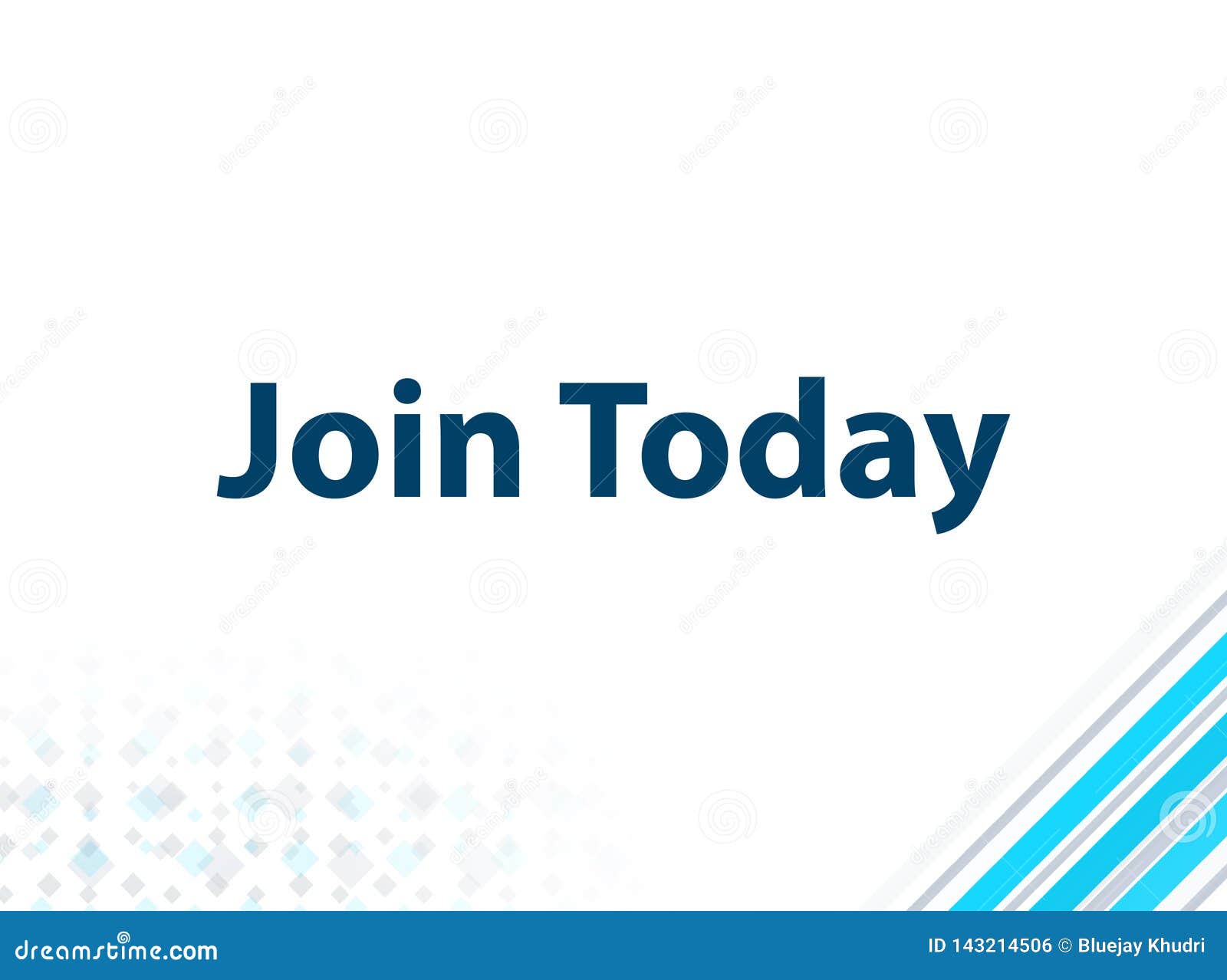 Join Today Modern Flat Design Blue Abstract Background Stock ...