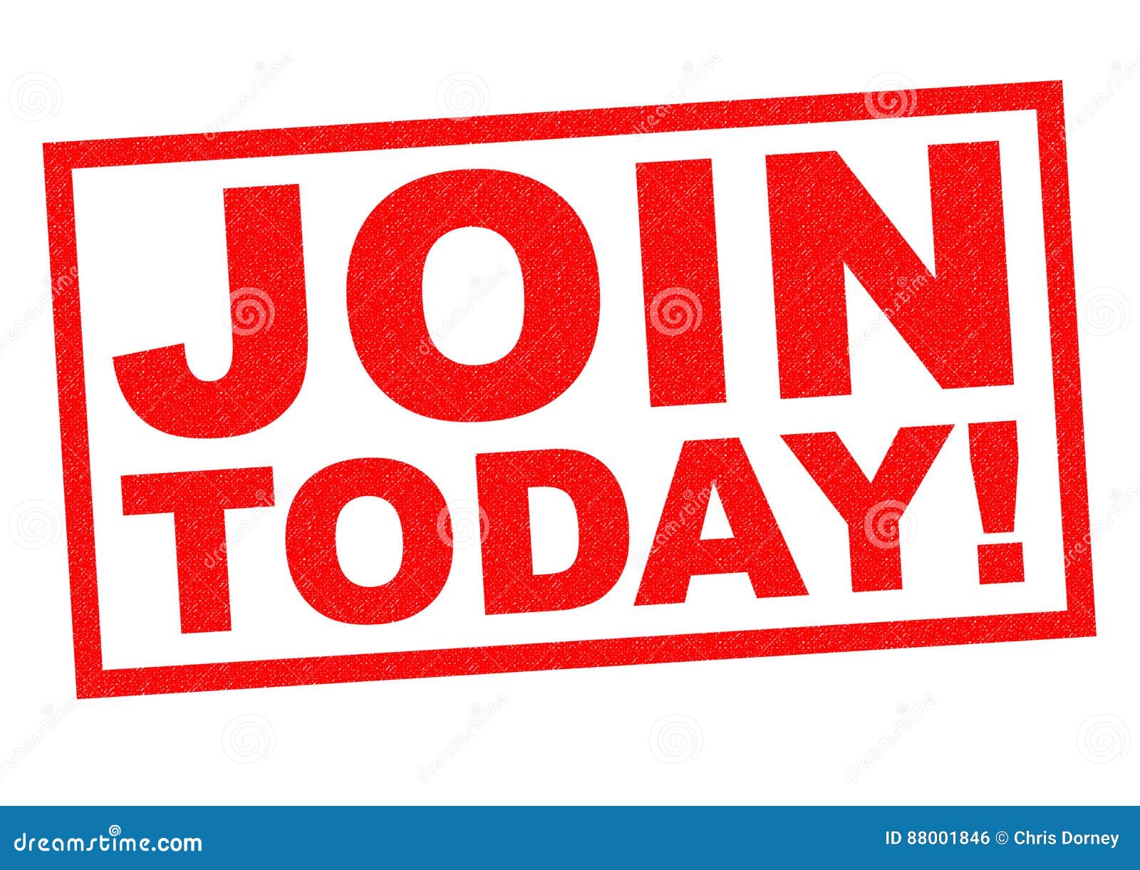 JOIN TODAY! stock photo. Image of insignia, costless - 88001846