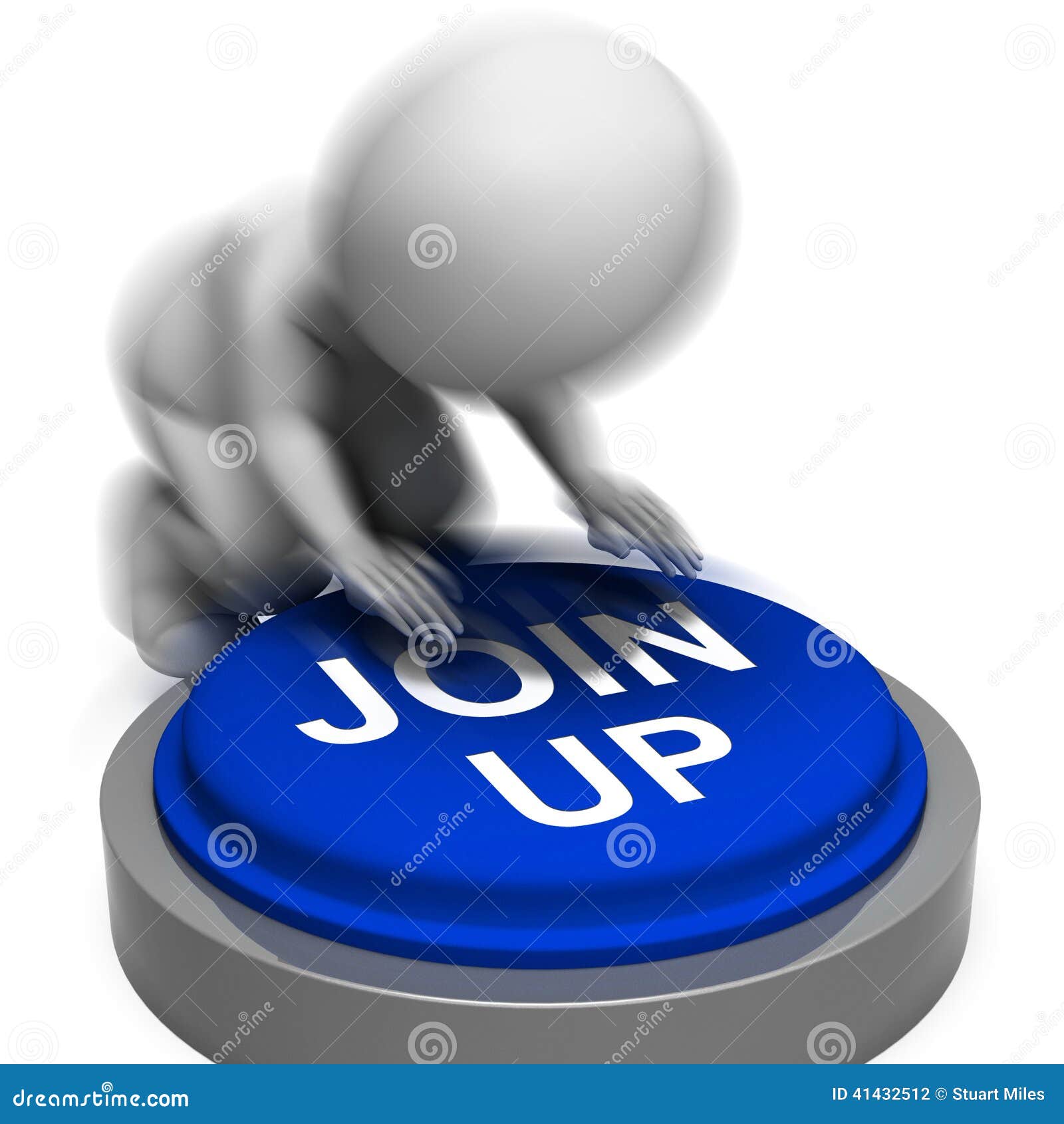 Join Up Pressed Means Group Membership or Subscription Stock ...