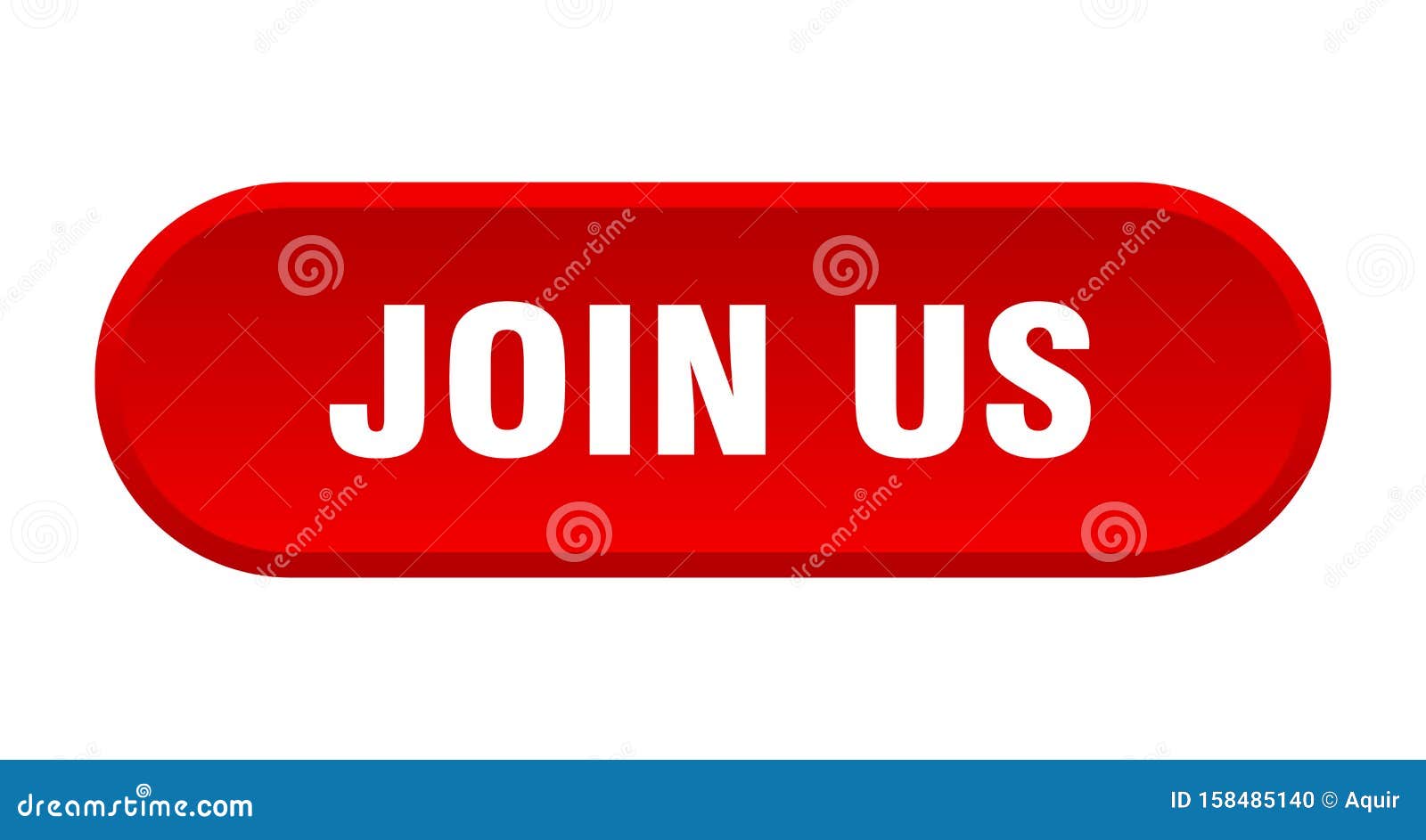 Join us button stock vector. Illustration of sticker - 158485140